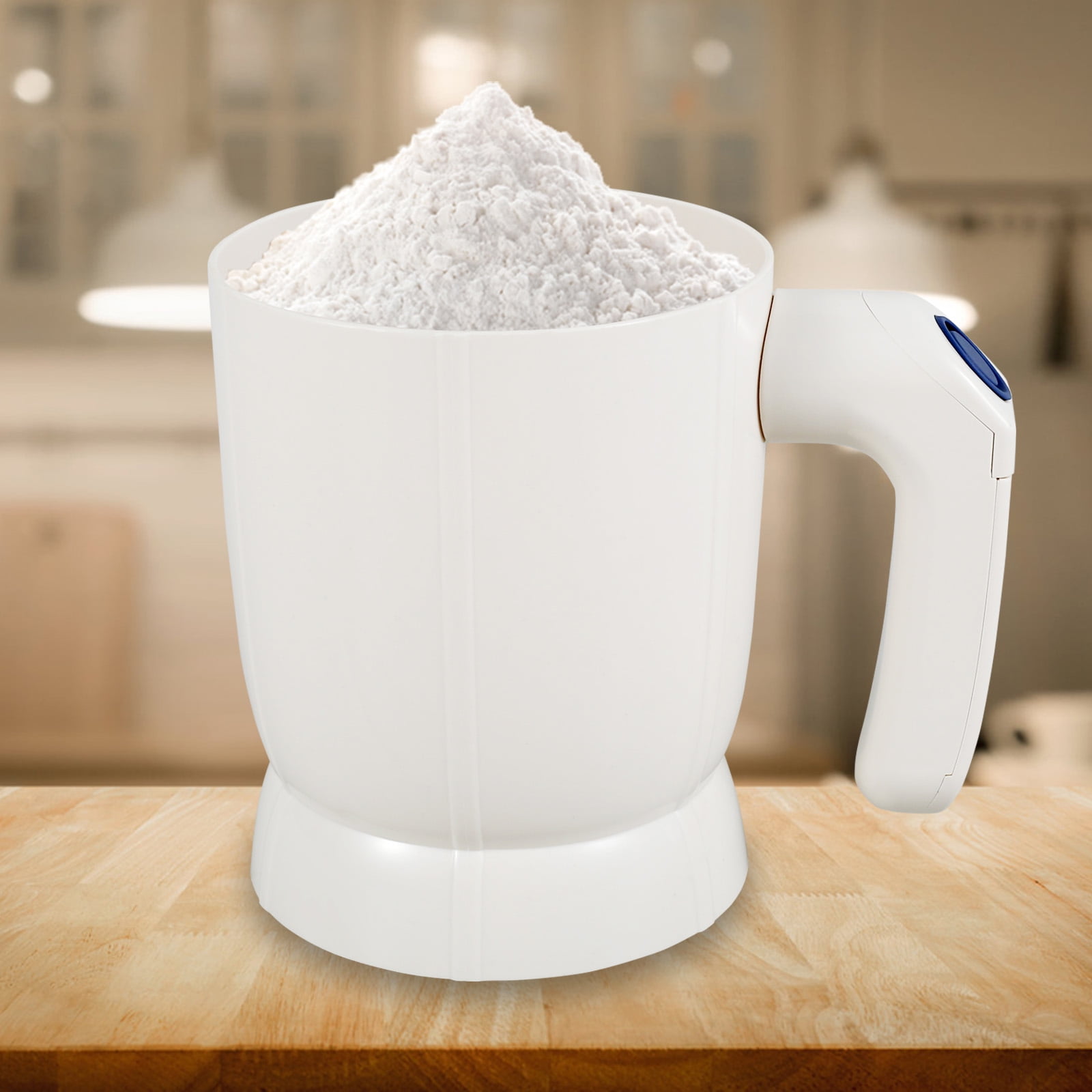 Ihvewuo ABS Electric Flour Sifter, Stainless Steel Mesh, Battery ...