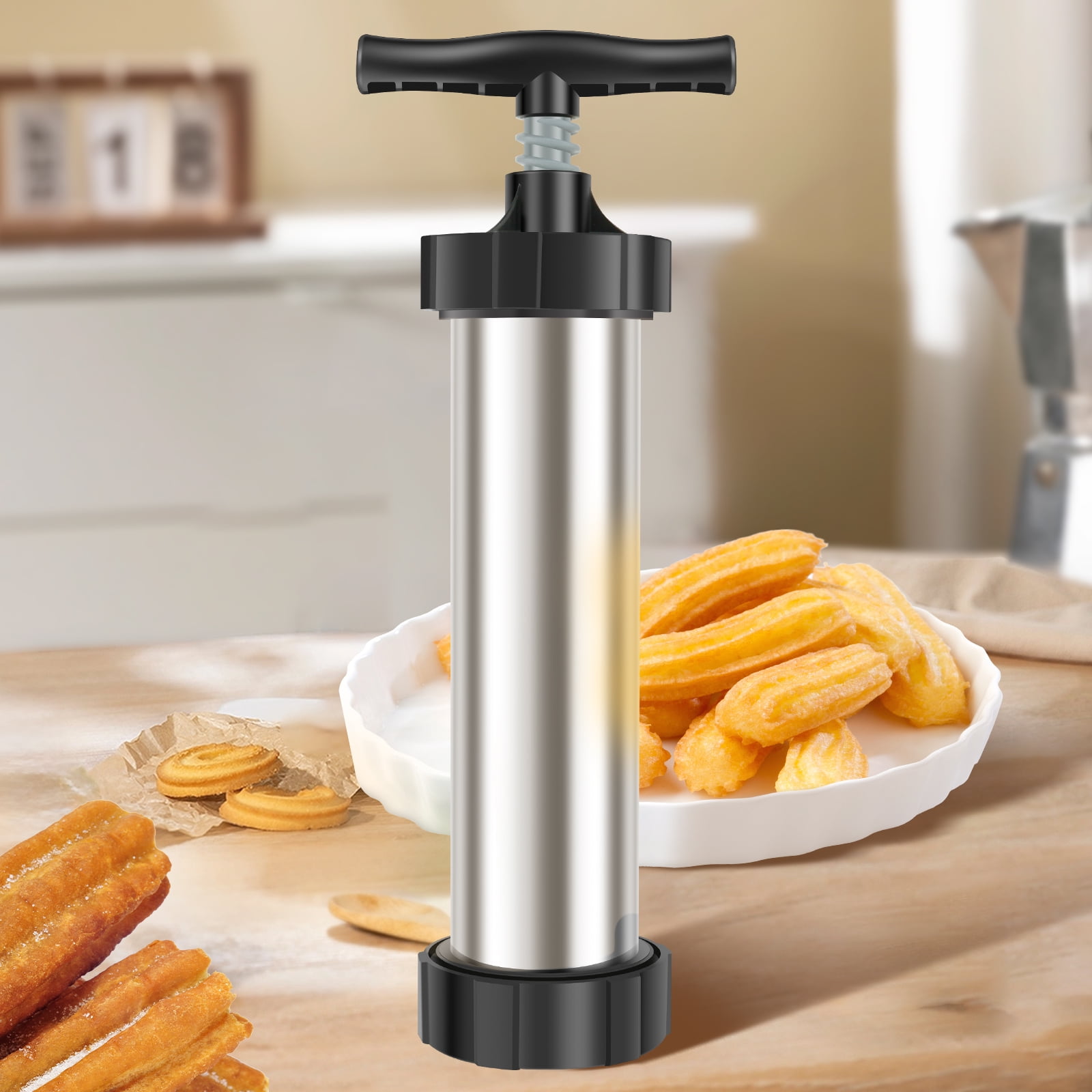 Ihvewuo Churro Maker Kits Reusable Churro Maker Hard Stainless Steel ...