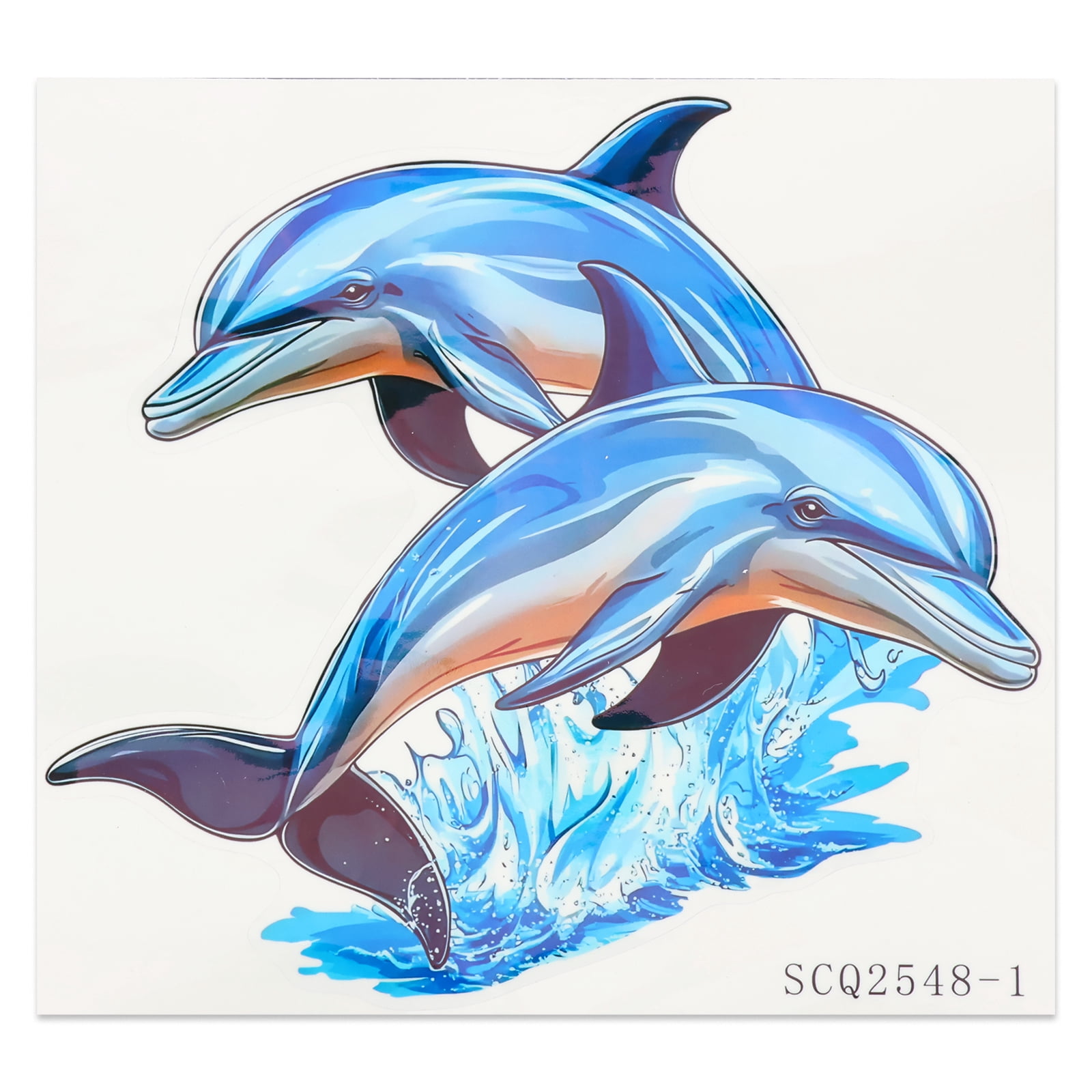 Ihvewuo Dolphin Wall Stickers Glow in The Dark Sea Animal Toilet ...