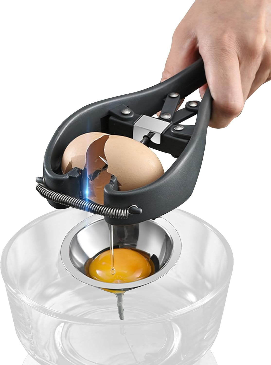 Ihvewuo Egg Cracker Separator, 304 Stainless Steel Egg Opener Tool, 21 ...