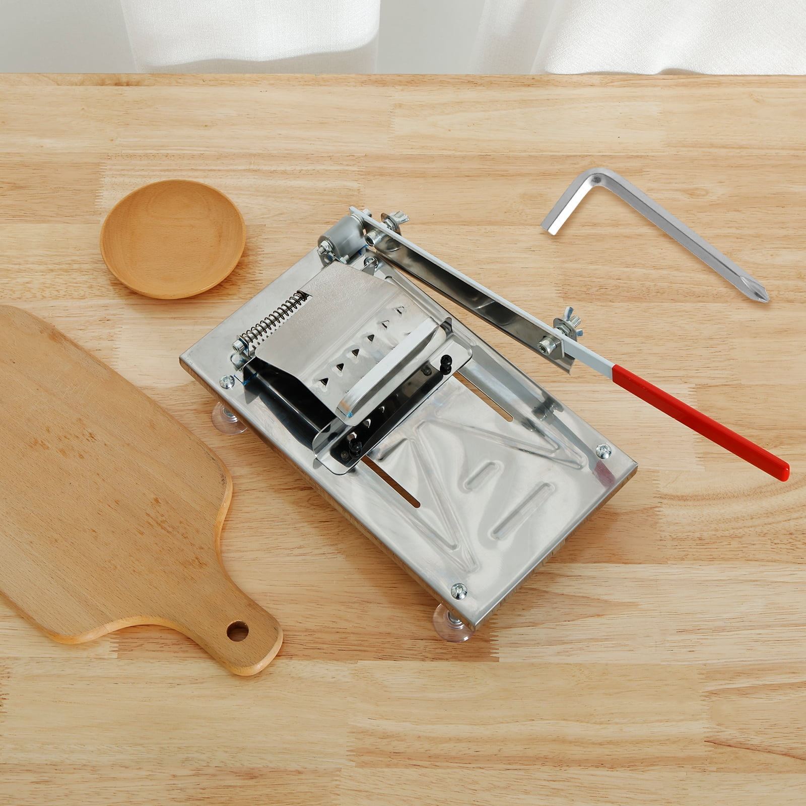 Ihvewuo Frozen Meat Slicer Stainless Steel Meat Cutter Adjustable ...