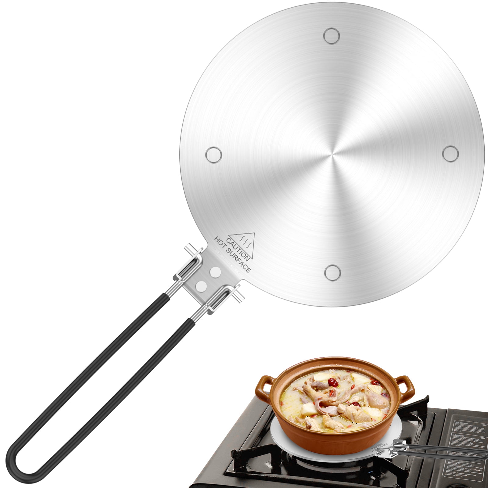 Ihvewuo Heat Diffuser Plate 20/24cm Stainless Steel Induction Plate ...