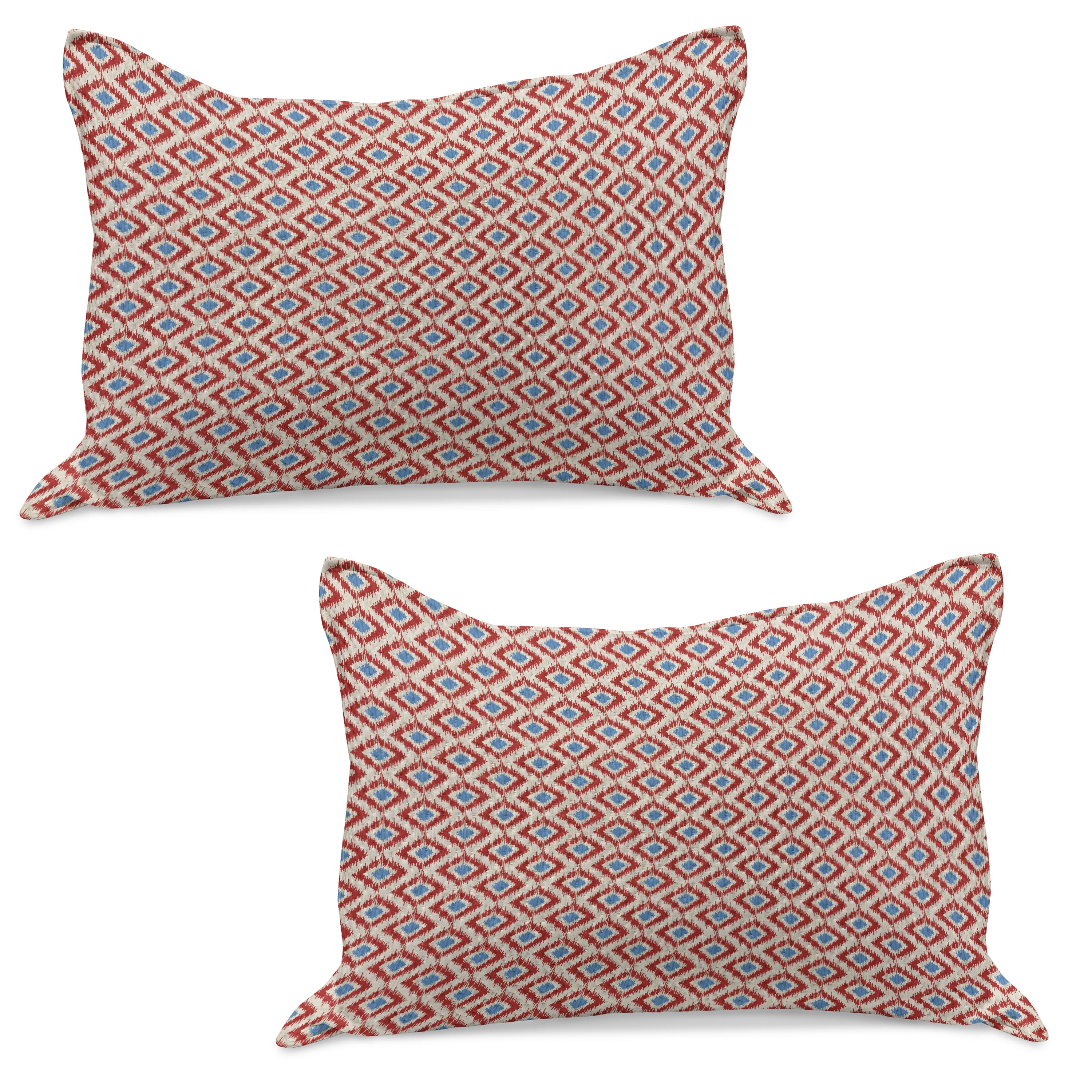 Ikat Knitted Quilt Pillowcover Set of 2, Revival Pattern Classical ...
