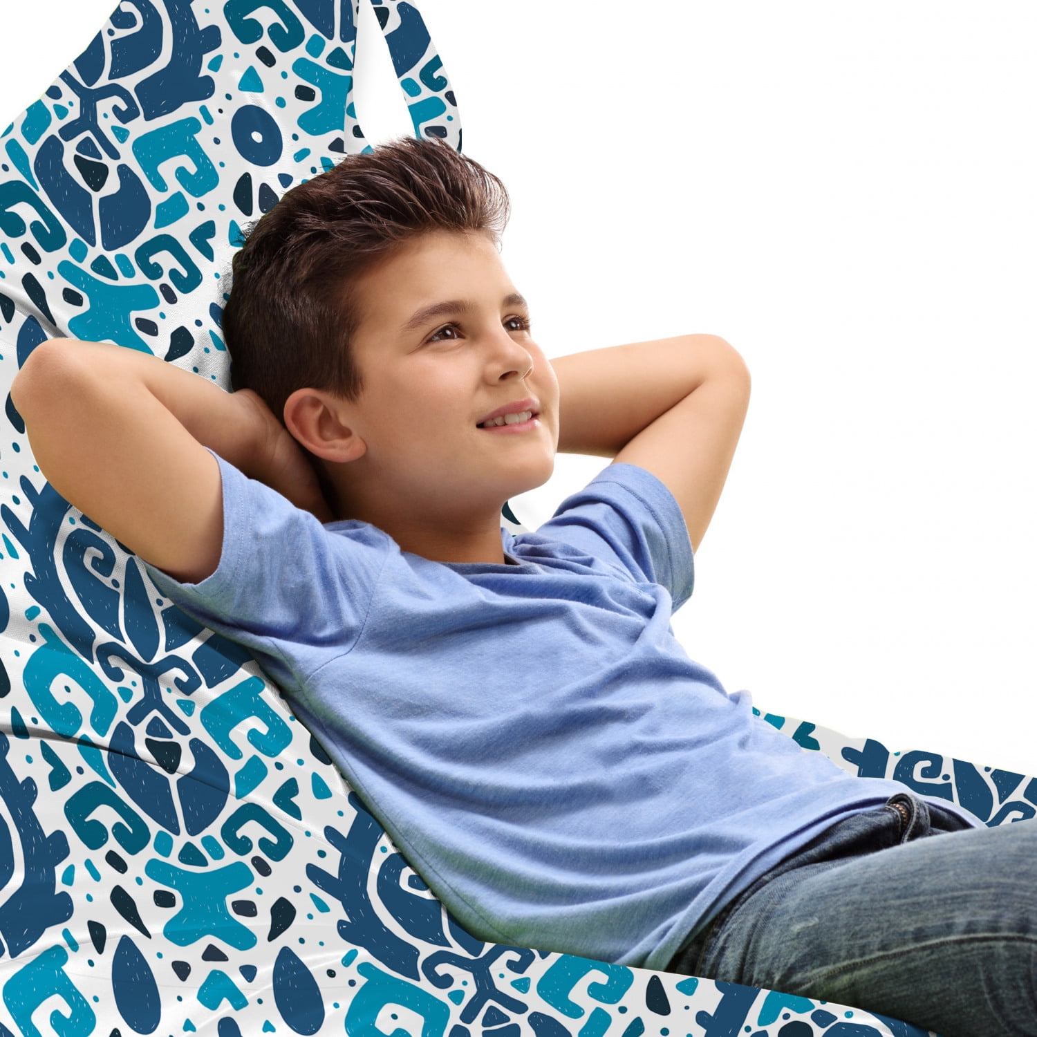 Ikat Lounger Chair Bag, Tribal Inspired Motifs in Aztec Style Folklore ...