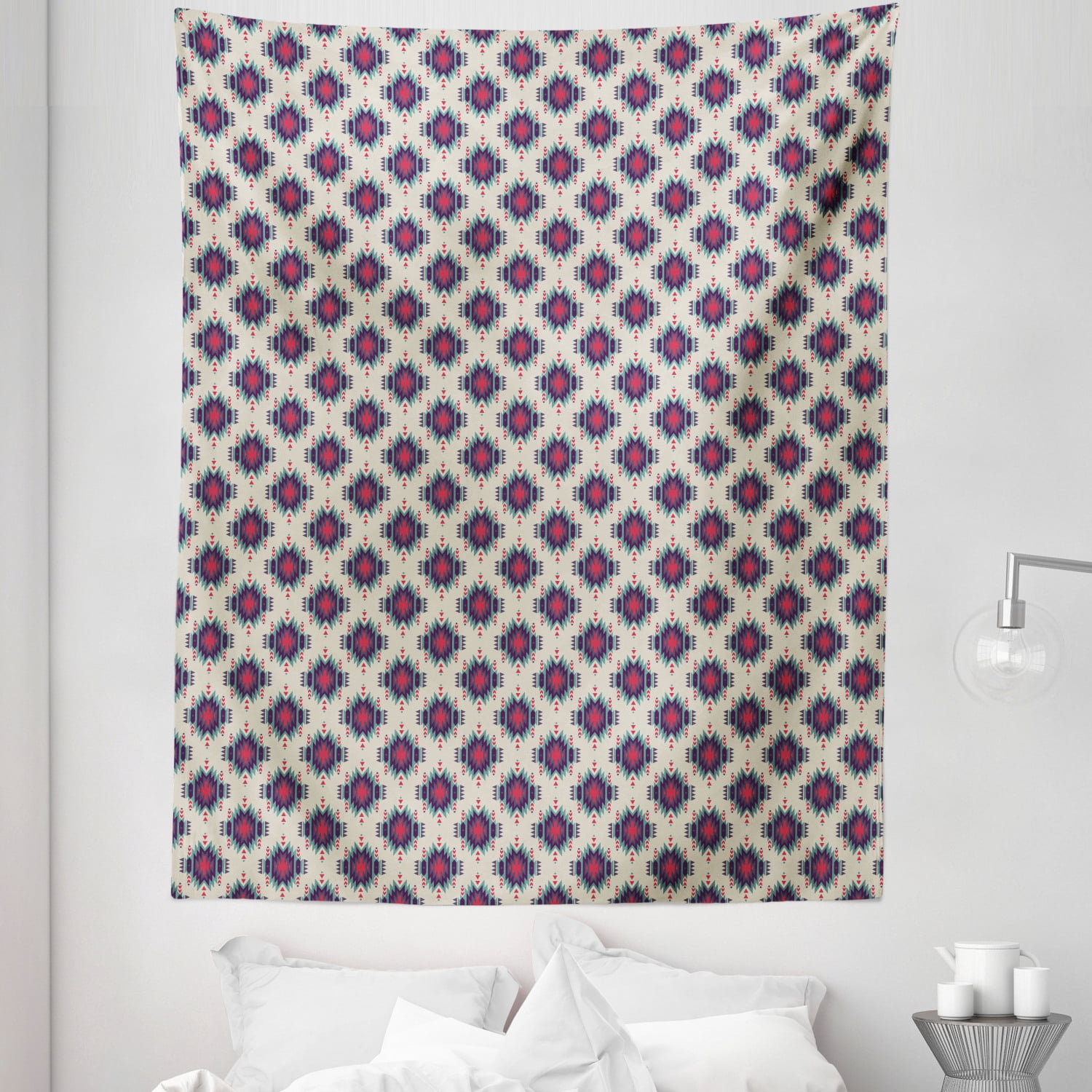 Ikat Tapestry, Aztec Tribal Ornament Repetitive Motifs Peruvian Mexican ...