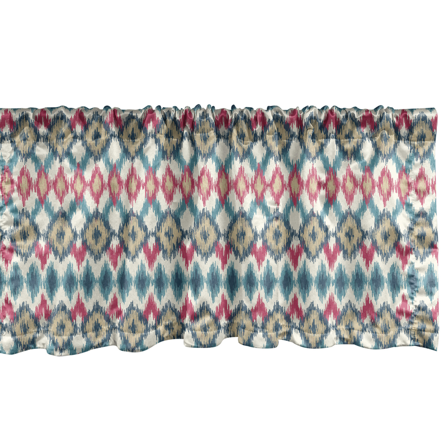 Ikat Window Valance Pack Of 2 Cultures Theme Mexican Aztec Motifs With