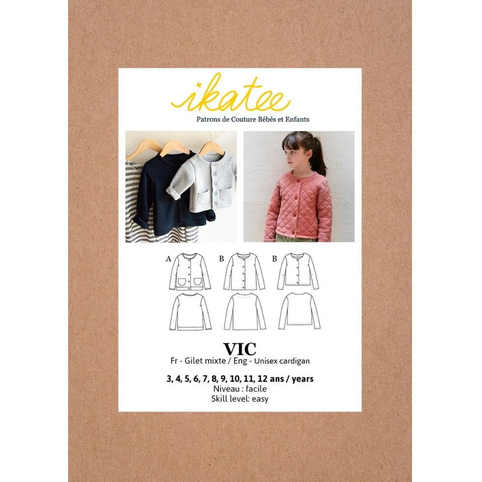 Ikatee Sewing Pattern Kids Vic Cardigan Kids 3 Years - 12 Years ...
