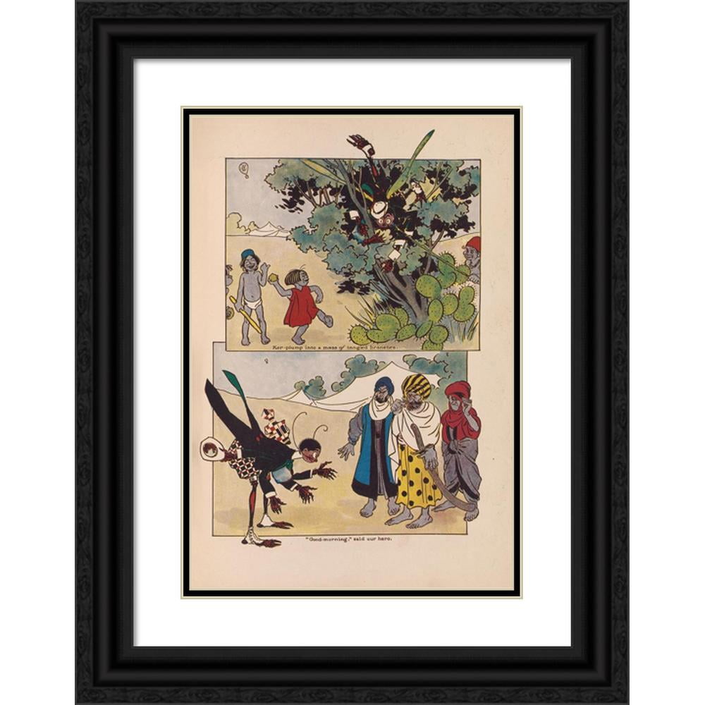 Ike Morgan 11x14 Black Ornate Wood Framed Double Matted Museum Art ...