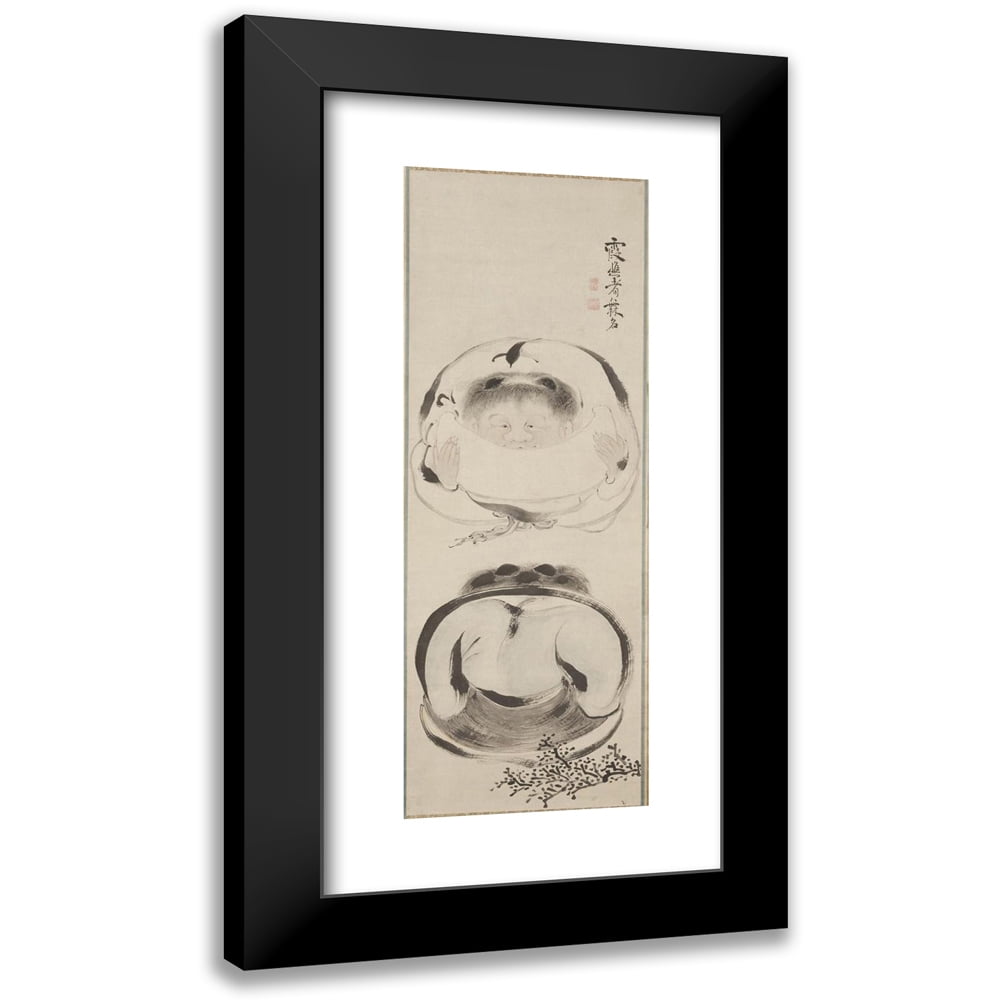 Ike Taiga 8x14 Black Modern Framed Museum Art Print Titled - Kanzan-And ...