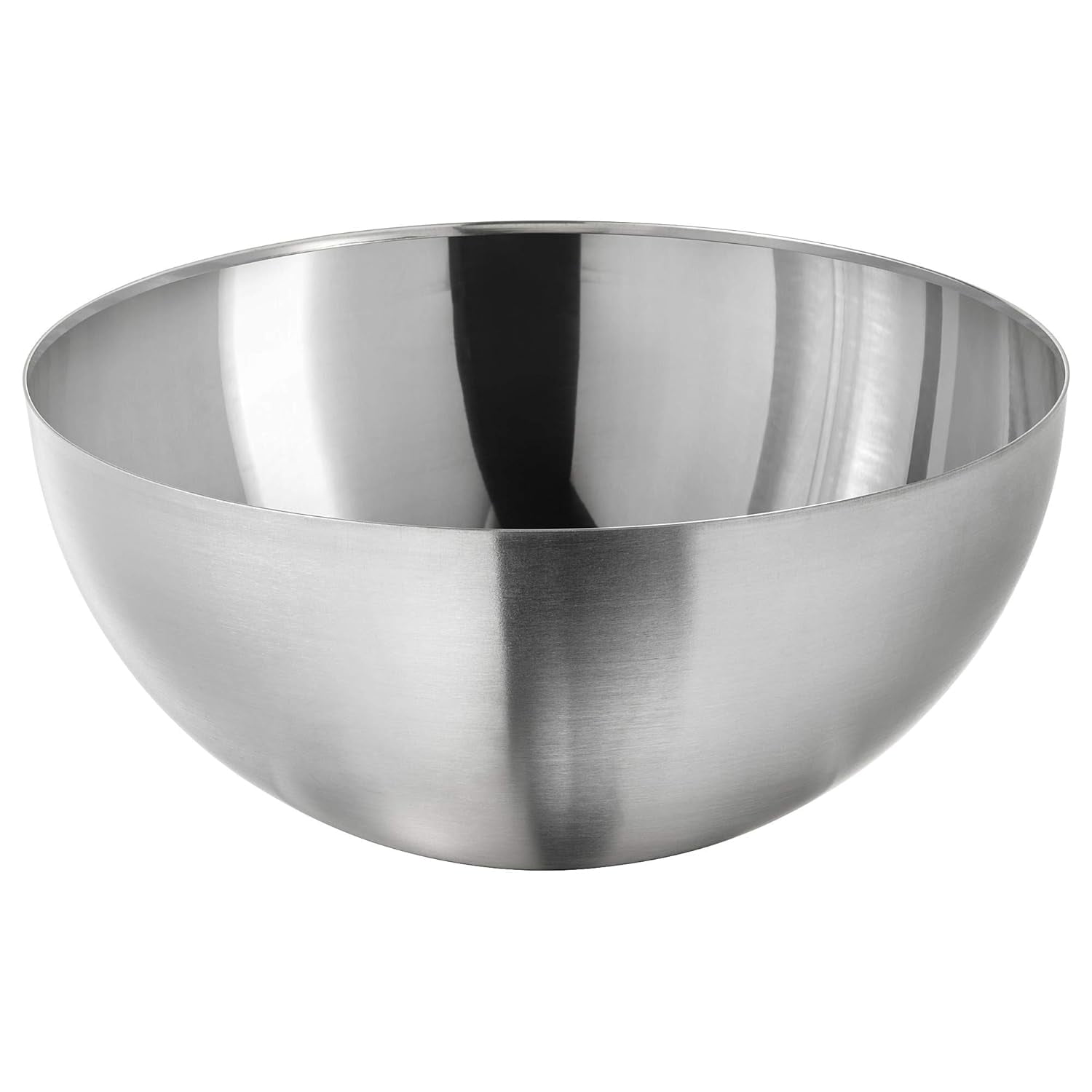 Ikea Stainless Steel Solid Serving Bowl 1 Piece Silver 2 Liters ...