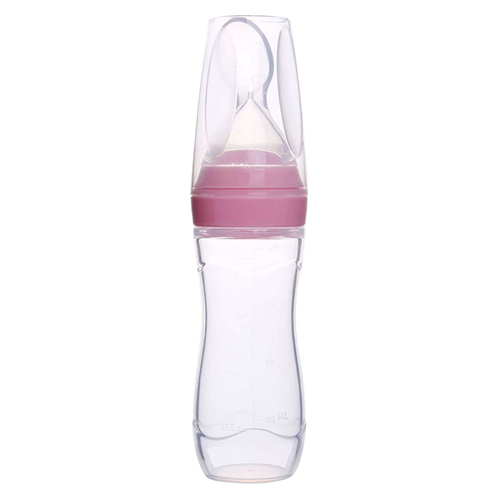 Ikeay 1*Squeeze Feeding Spoon, 1Pc Silicone Baby Food Bottle Spoon ...