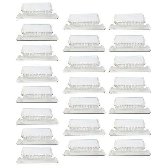 Clear Plastic Adhesive Tabs