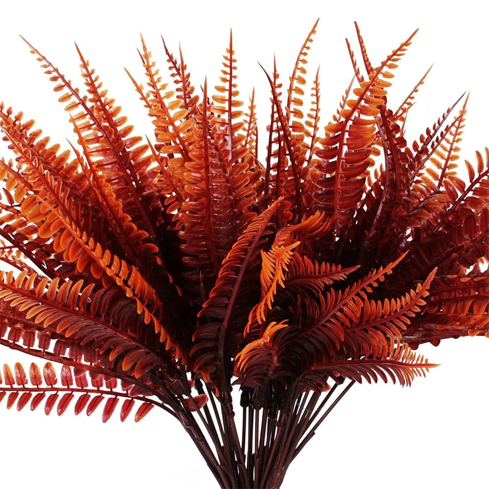 Ikeay 4-Pack Realistic Synthetic Persian Fern Plants - Faux Outdoor ...