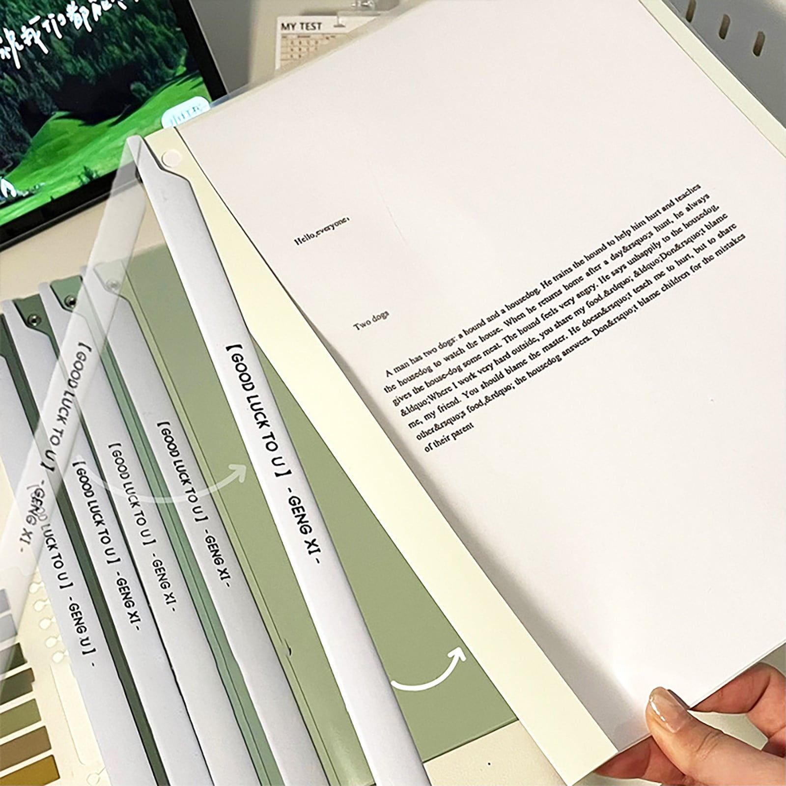 Ikeay 5-Pack A4 Clear Front Report Covers Plastic Presentation Folders ...