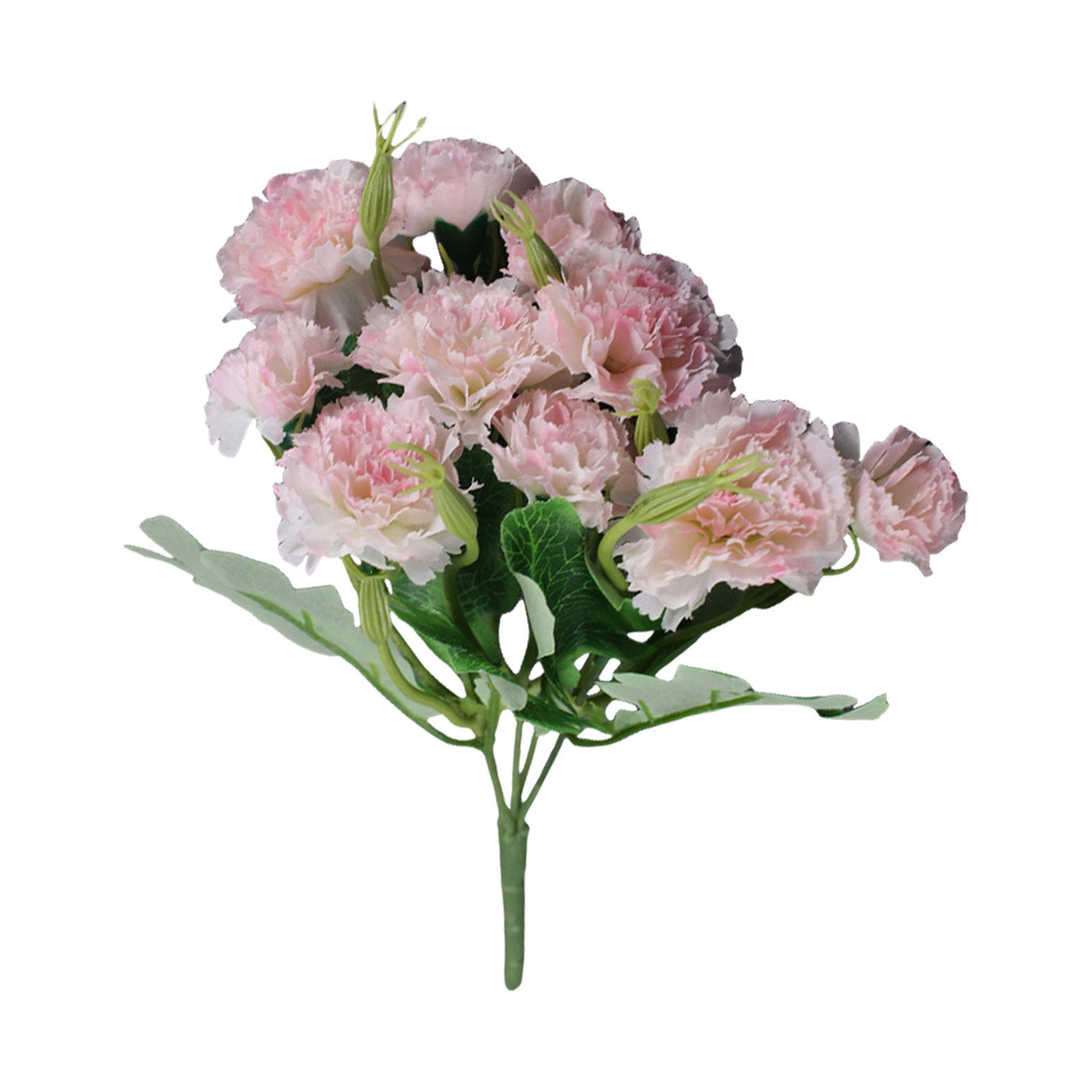 Ikeay Artificial Flowers 10 Head Rayon Flower Carnation Bouquet Wedding ...