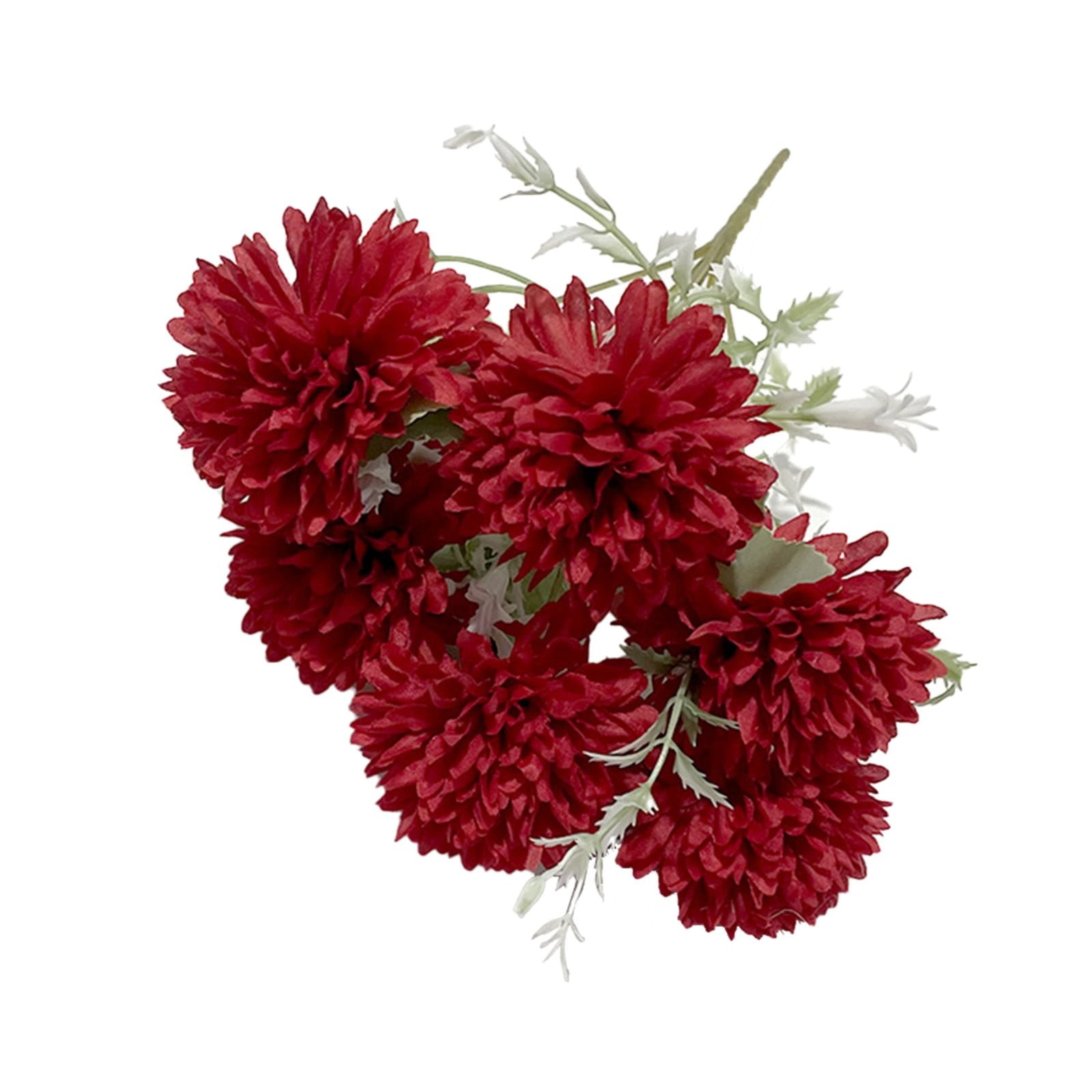 Ikeay Artificify Artificial Mum Flower Bouquet, 6-Headed Fall ...