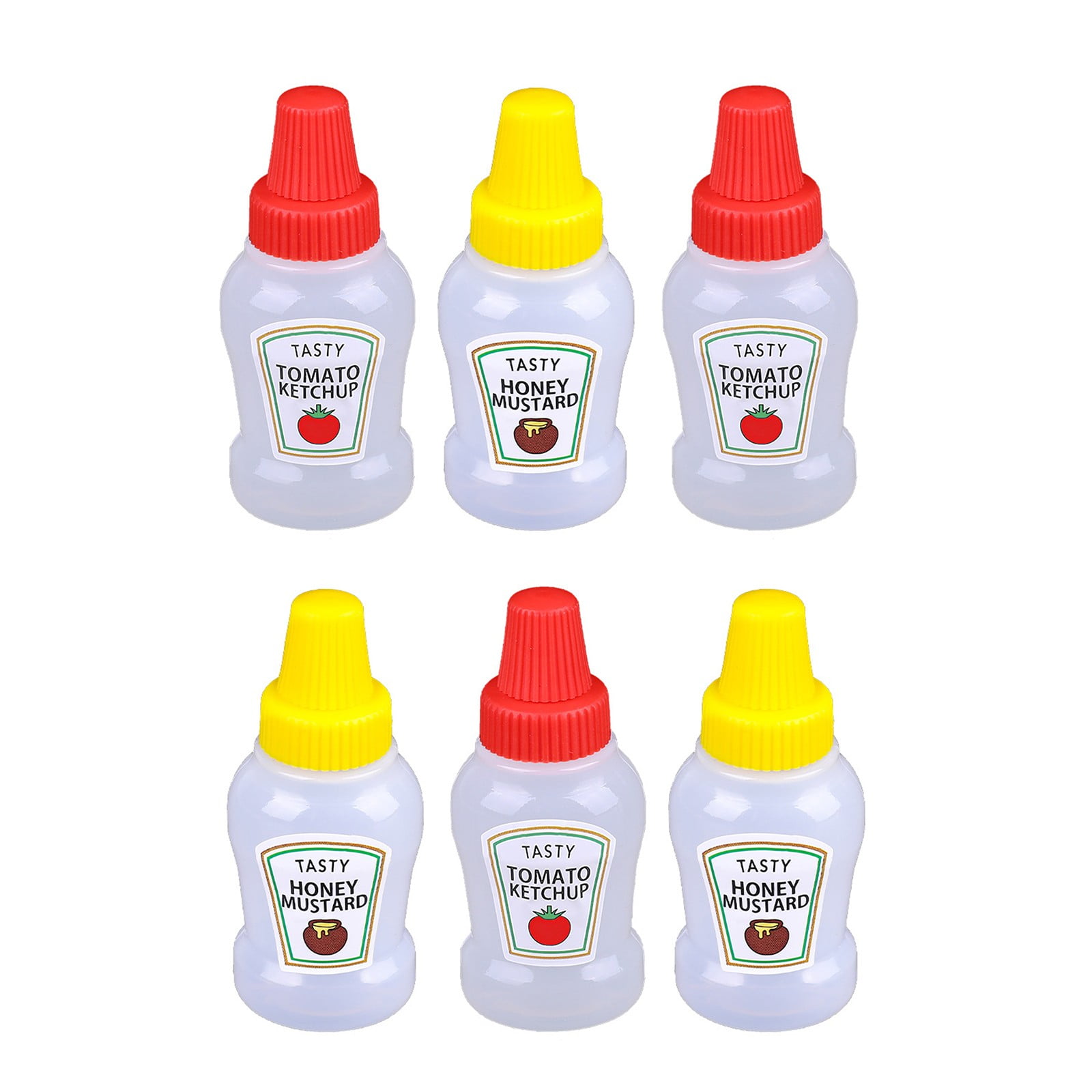 Ikeay Clearance 6 Sauce Bottles 6Pc Portable Food Grade Storage Bottle ...