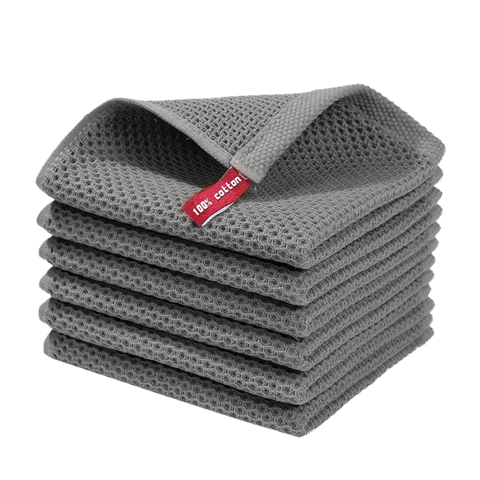 Ikeay Dish Cloth, Absorbent Towels Dish Kitchen 6-Pack Drying Ultra ...