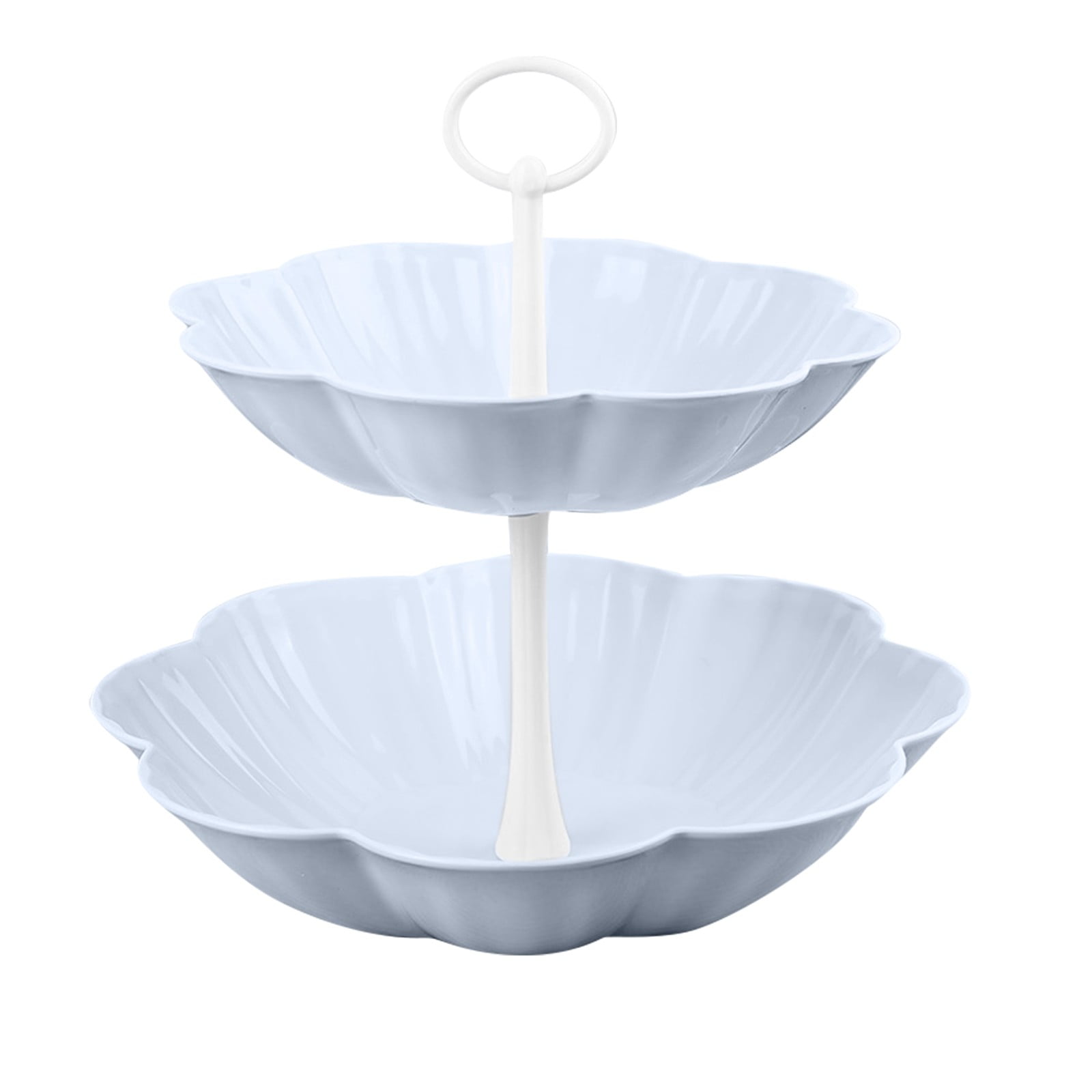 Ikeay Double Layer Cake Stand, Tray Cake Rack Fruit Multifunctional ...