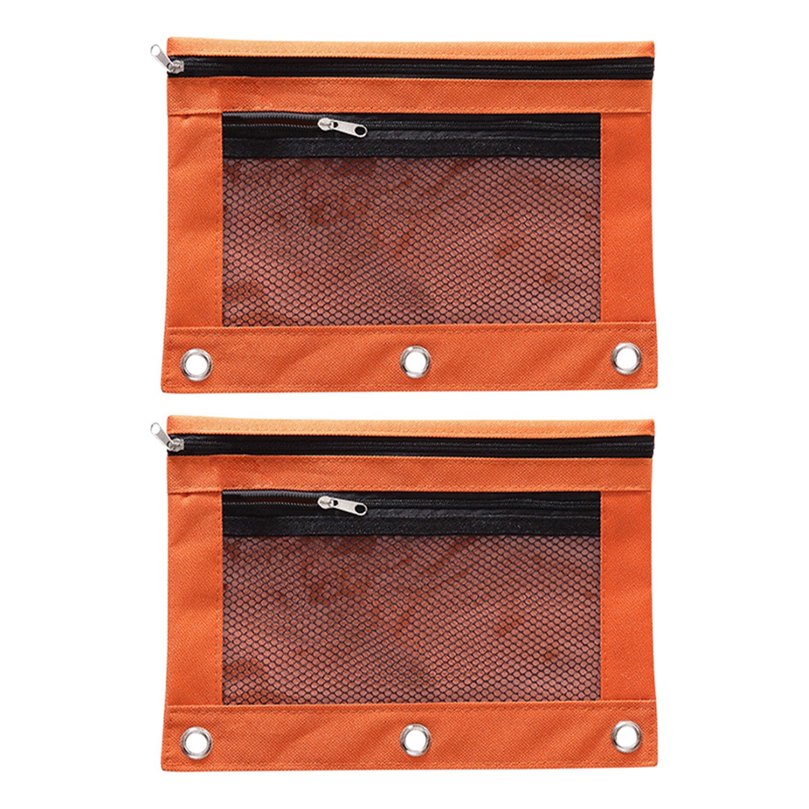 Ikeay Double Zipperpencil Bag Transparent Mesh File Pouch Case Zip ...