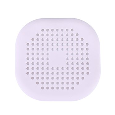 Square Drain Cover for Shower Hair Catcher Flat Silicone Plug Bathroom ...