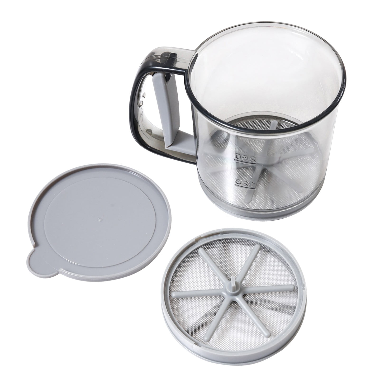 Ikeay Flour Sifter, Semi Automatic Powder Hand Held Flour Household ...