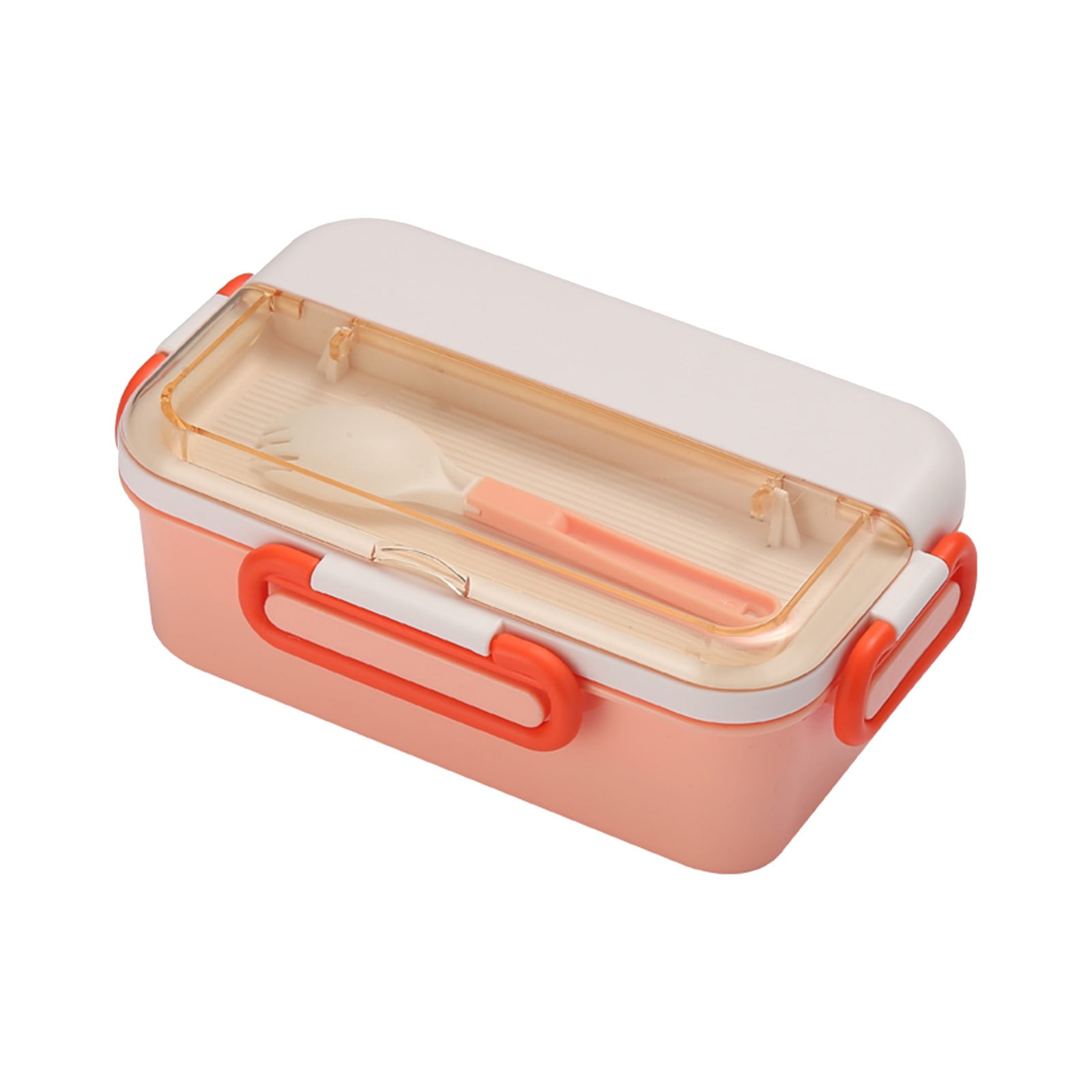 Ikeay Four-Button Plastic Lunch Box for Students and Office Workers ...