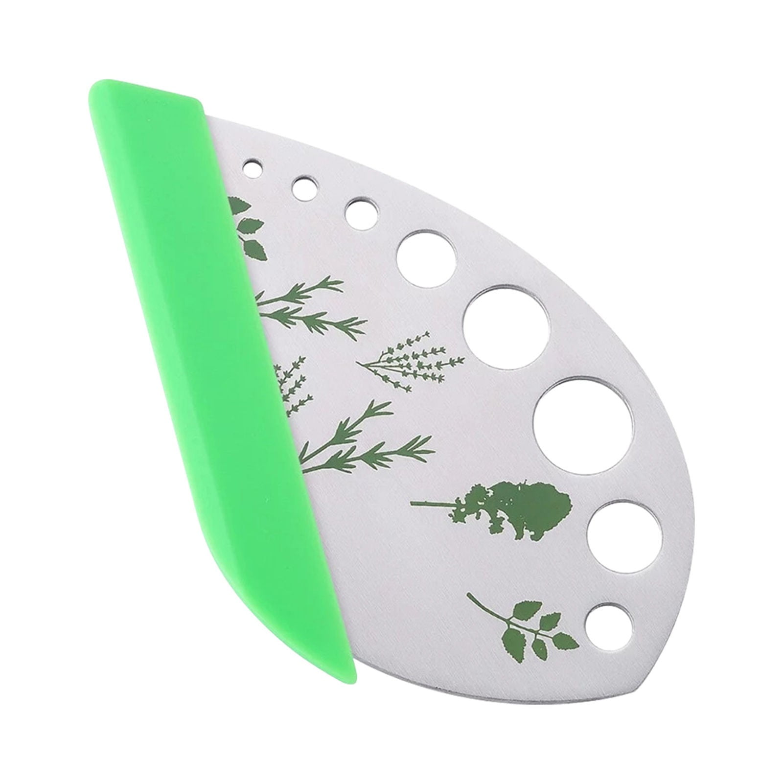 Ikeay Handheld Slicer Tool, 9 Holes Herb Stripper Stainless Steel Herb ...