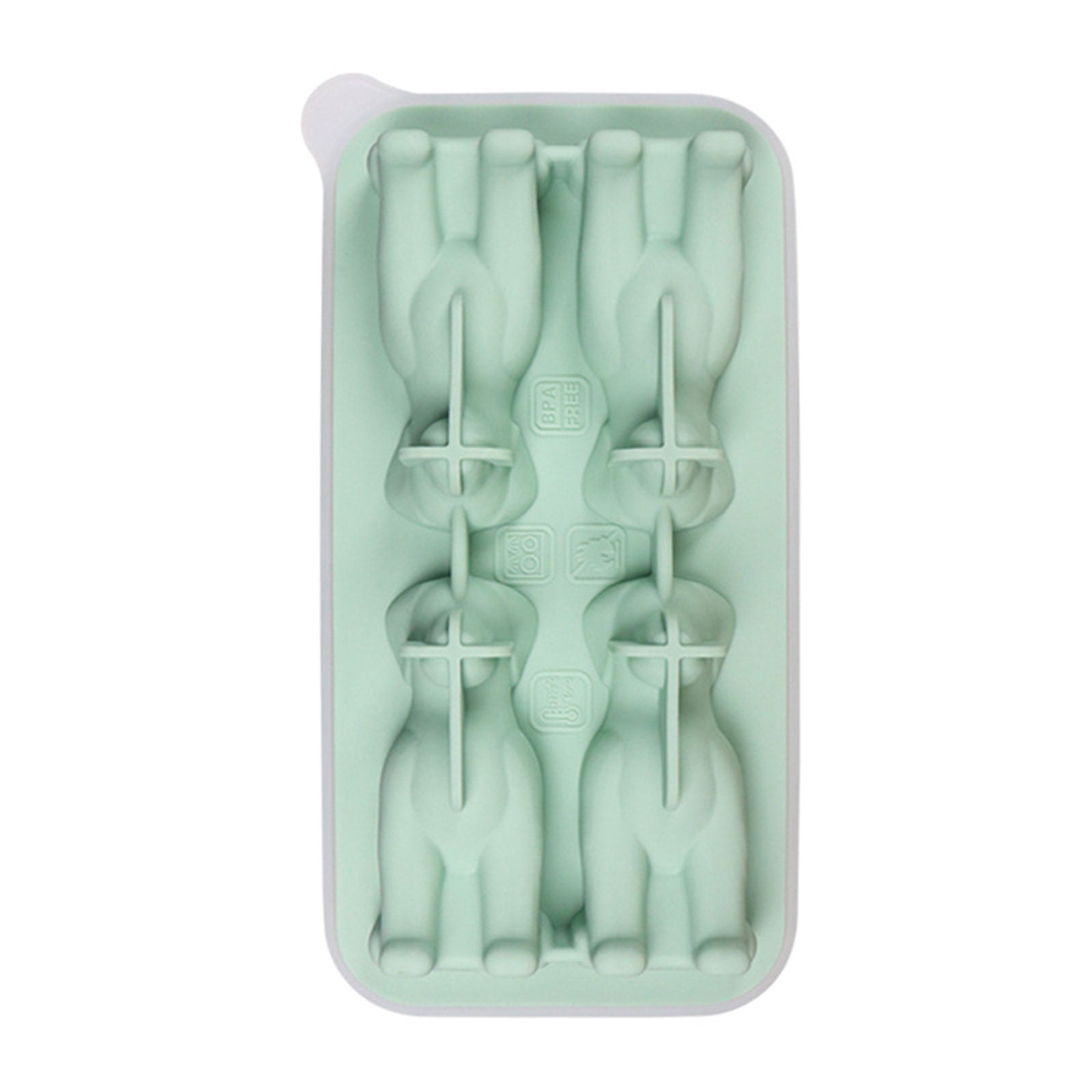 Ikeay Ice Cube Mold Cute 3D Dog Silicone Ice Cube Tray Cartoon Animal ...