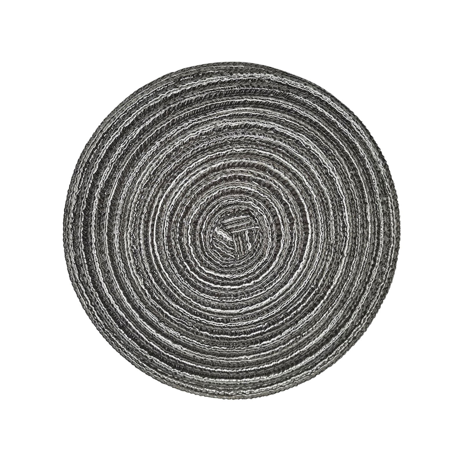 Ikeay Placemat, Table Nnitting Kitchen Placemat Circle Pad Insulation ...