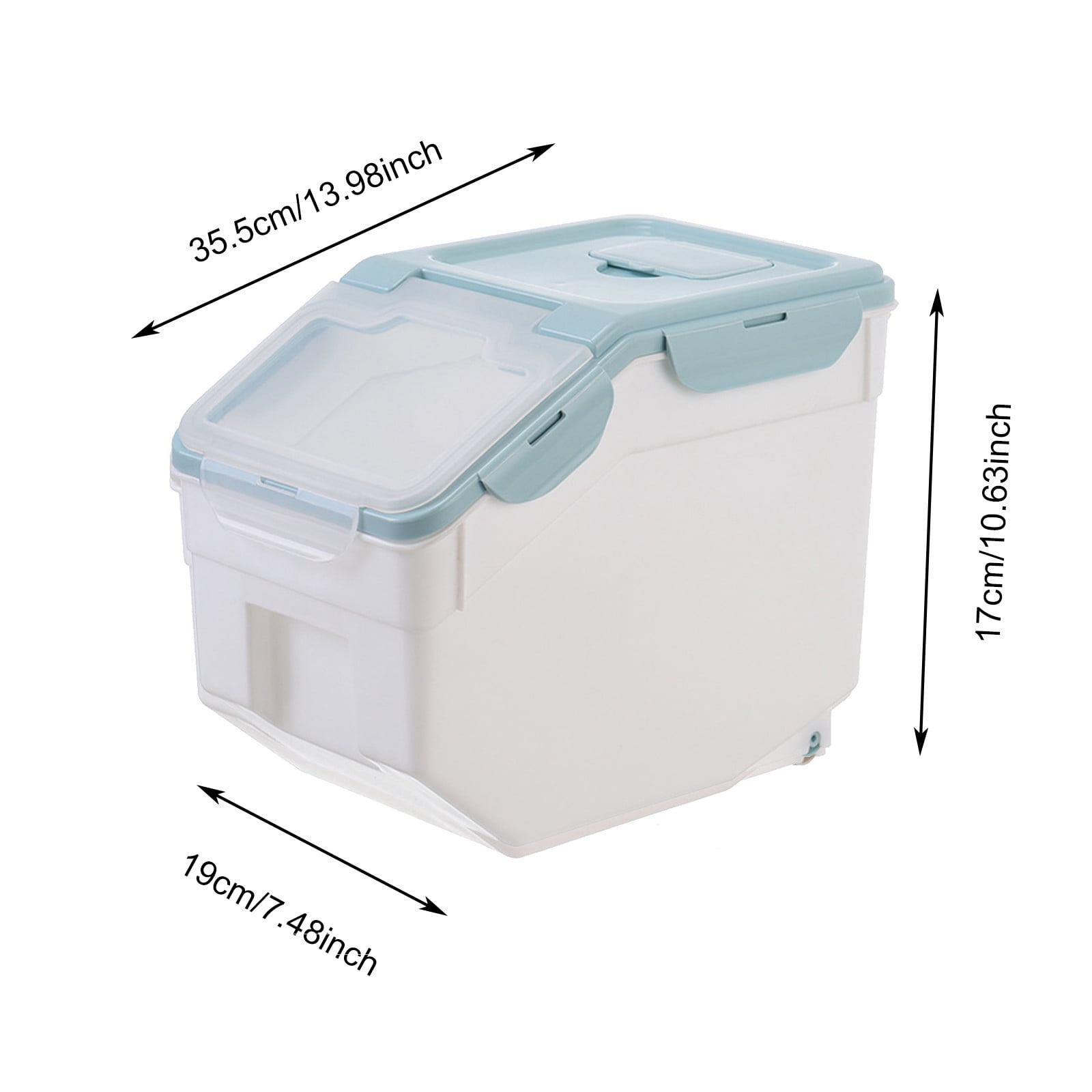 Ikeay Rice Storage Box, Box 10Kg/15Kg and Multi-Function Sealed Storage ...