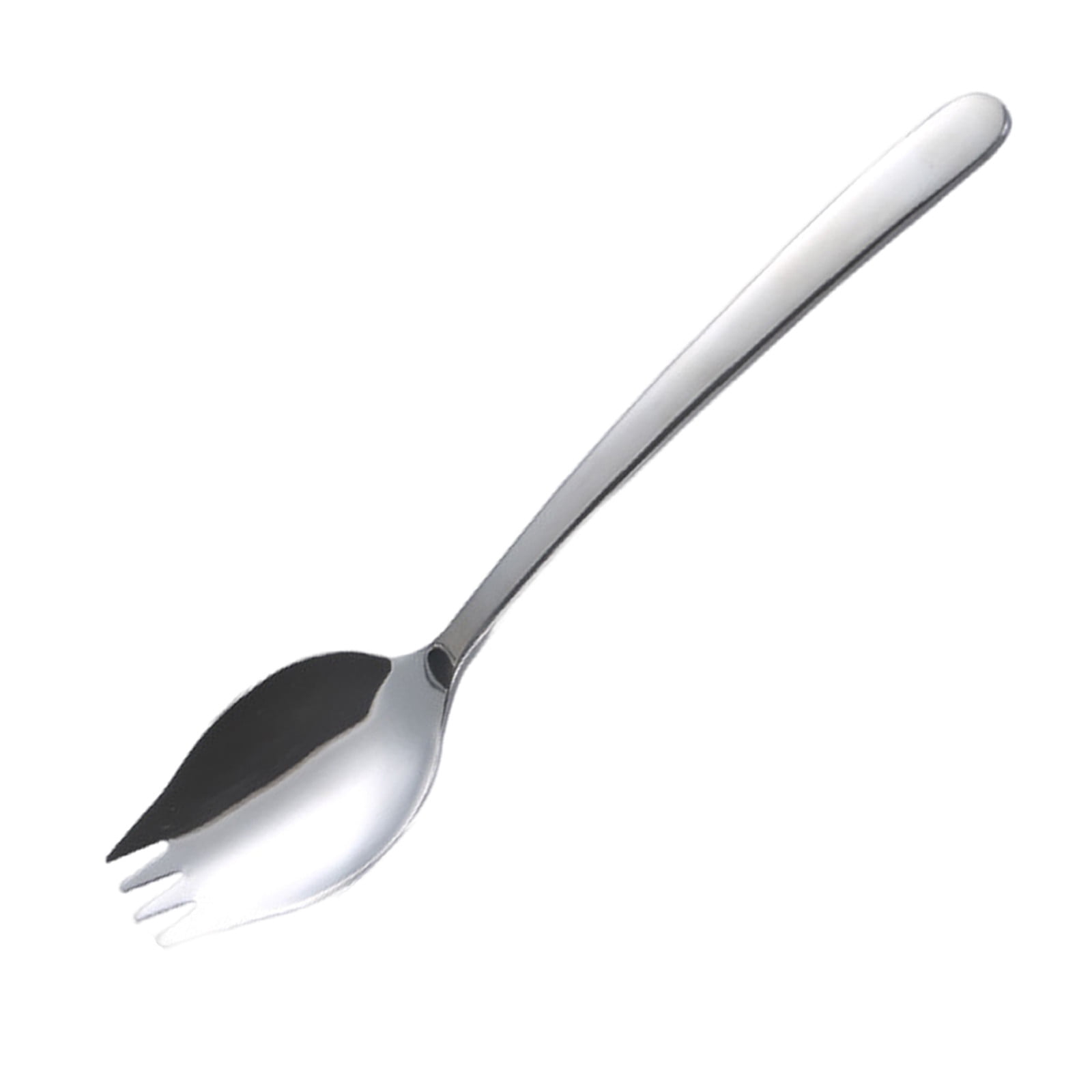Ikeay Spoon, 2 in 1 Stainless Steel Spork Noodles Fork Spoon Travel ...