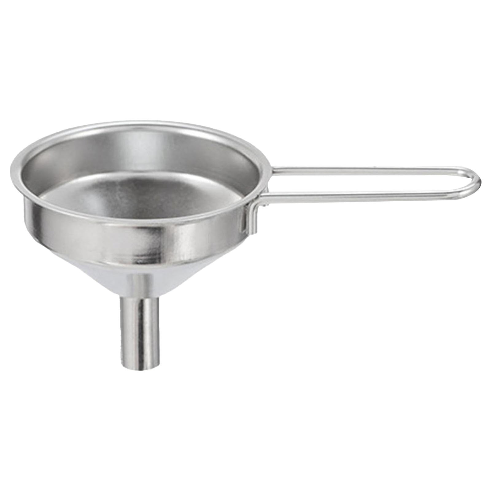 Ikeay Stainless Steel Funnel with Long Handle, Angled Oil Filling ...