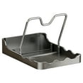 Ikeay Stainless Steel Pot Lid Holder & Spatula Rest, Pp Tray Countertop ...