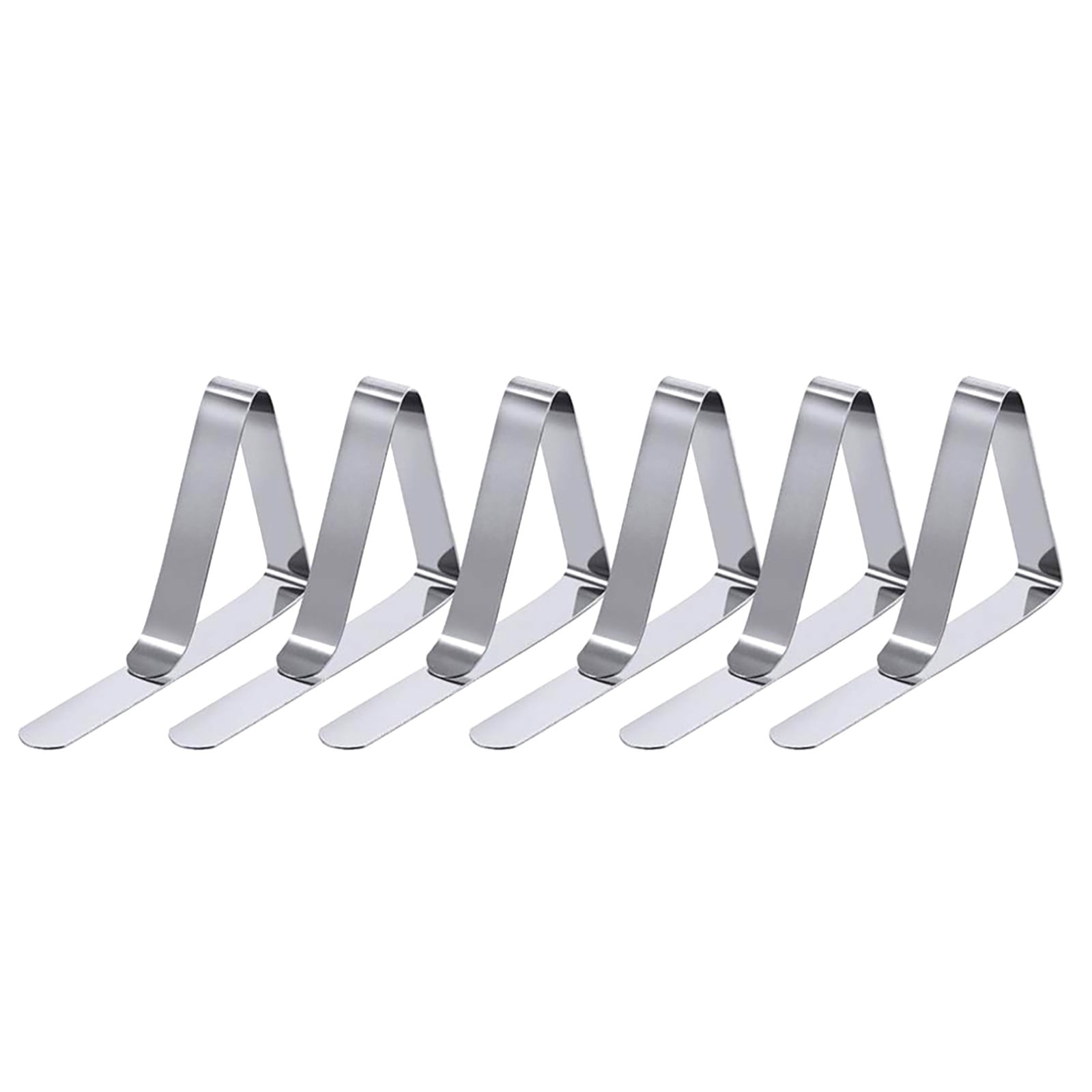 Ikeay Tablecloth Clips 6 Packs Clips Flexible Stainless Steel Table ...