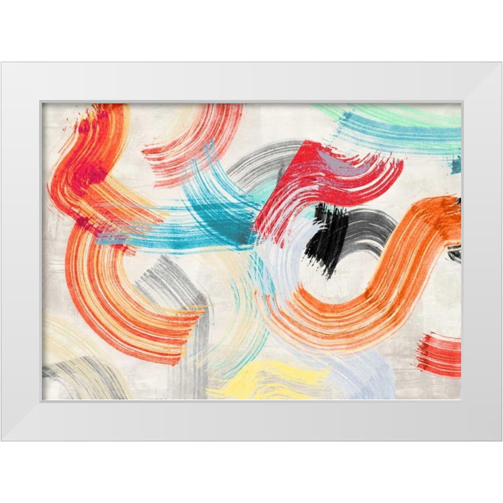 Ikeda, Haru 24x18 White Modern Wood Framed Museum Art Print Titled ...