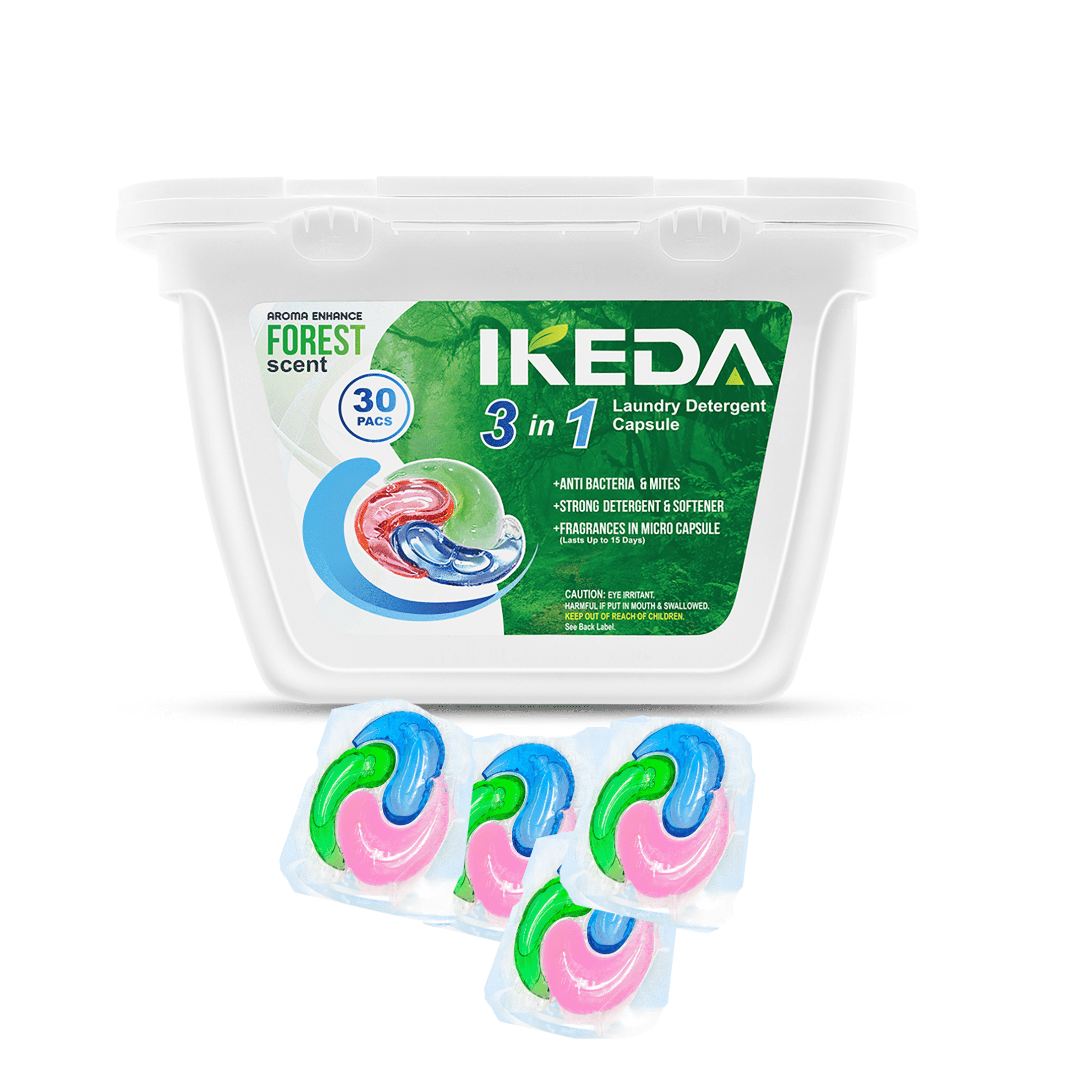 Ikeda scents Boost Power PODS with Stain Remover, Forest Scents Laundry ...