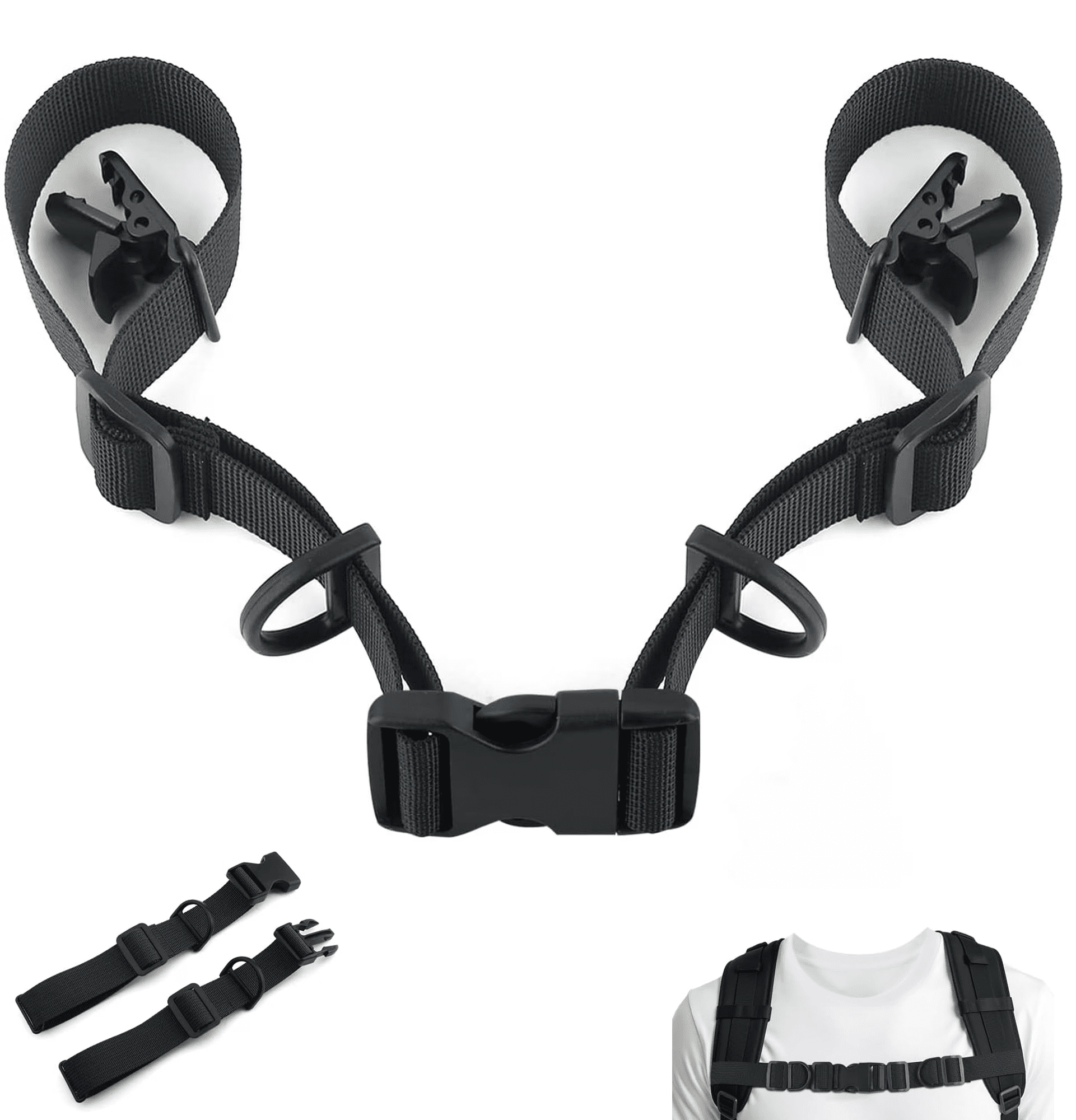 Ikerall 2 Pcs Adjustable Backpack Sternum Straps Chest Belt Hardness ...