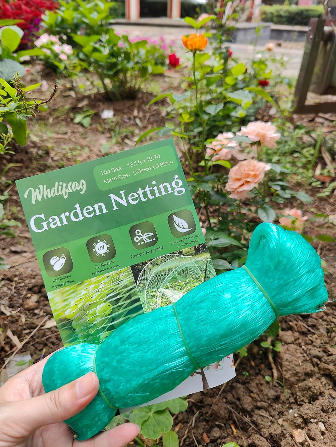 Ikerall Bird Netting for Garden， Garden Netting Protect Fruits and ...