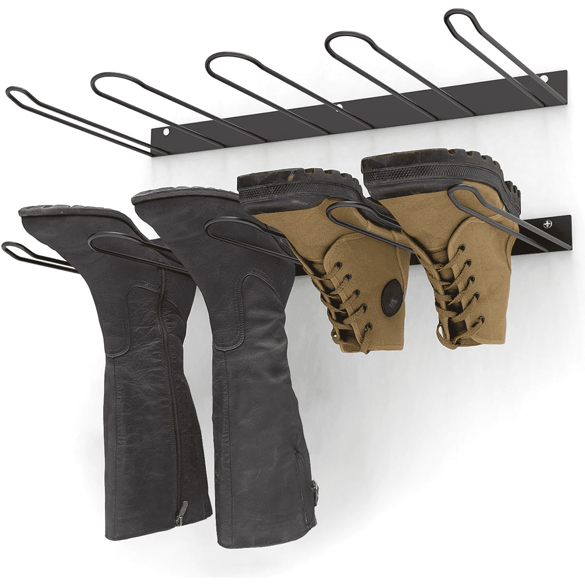 Ikerall 2-Tier Boot Rack, Metal Boot Hangers for Tall Boots and Cowboy ...