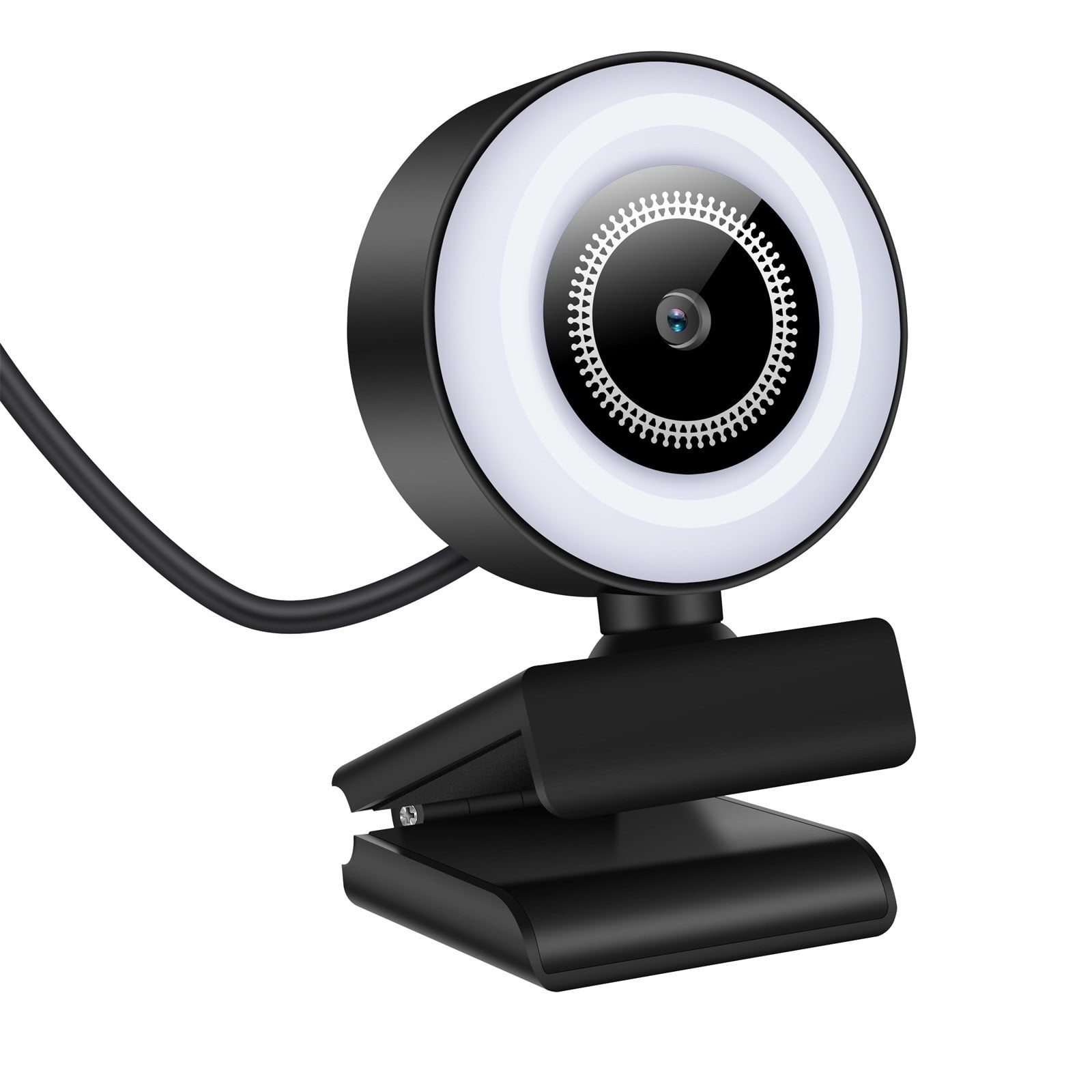 Ikohbadg 1080P HD Webcam with LED Light and Microphone 4MP Auto Focus ...