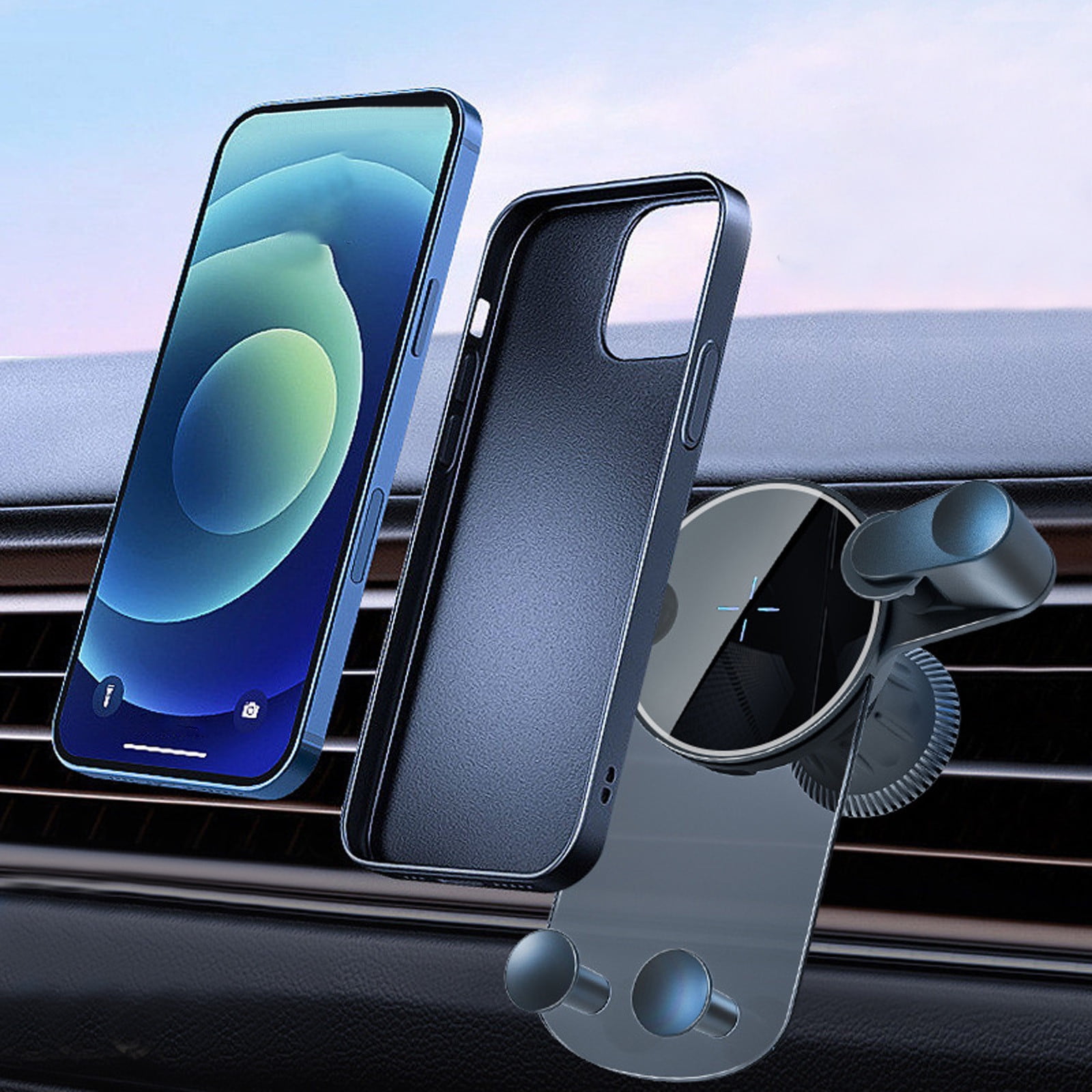 Ikohbadg 15W Fast Charging Car Wireless Charger, Intelligent Induction ...