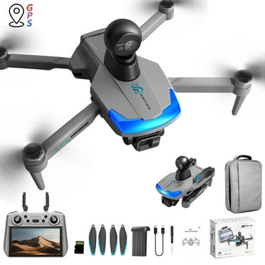 Grey Folding Drone With 4K Dual Camera Wifi Fpv Quadcopter Altitude ...