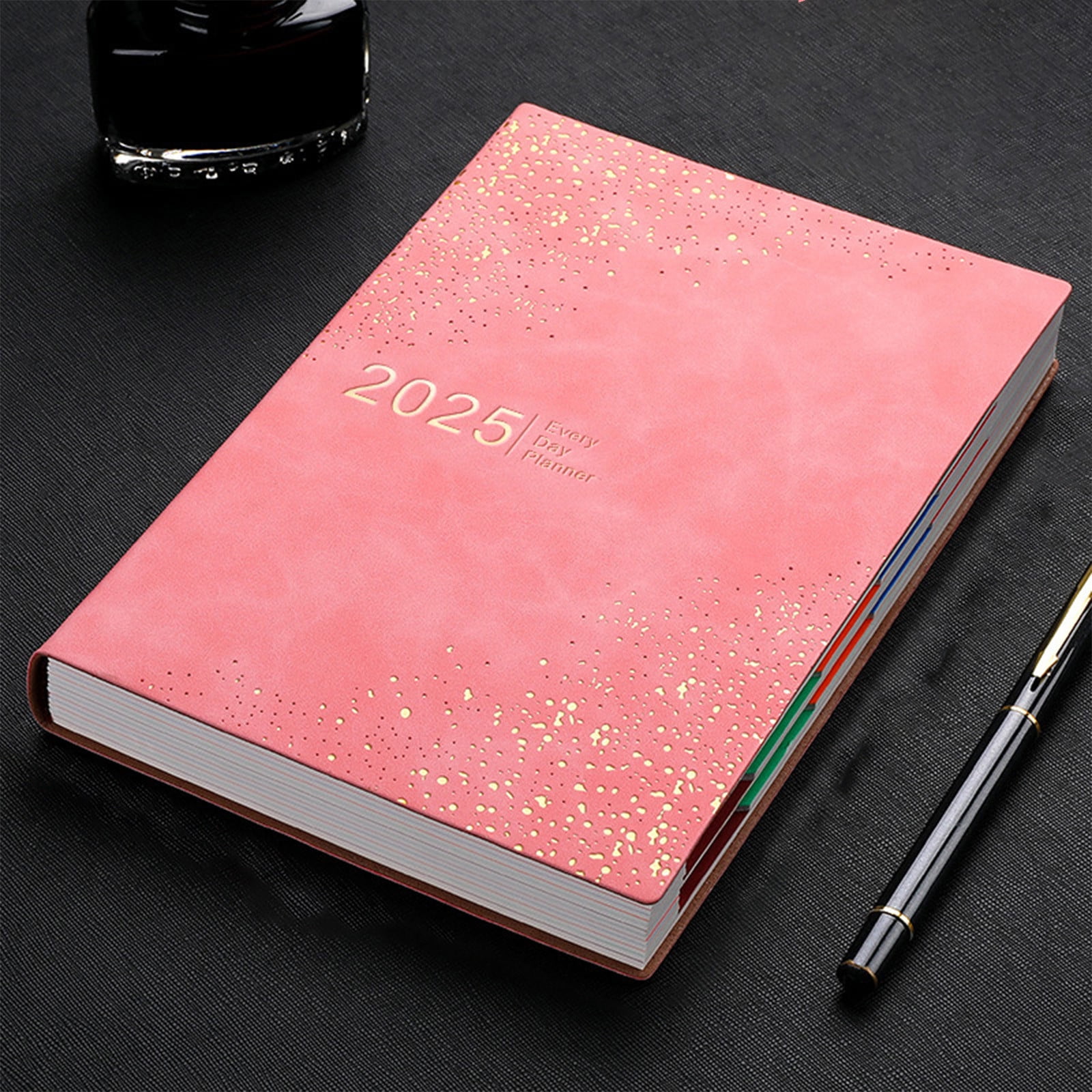 Ikohbadg 2025 A5 Leather Bound Planner Light Blue Faux Leather Planner ...