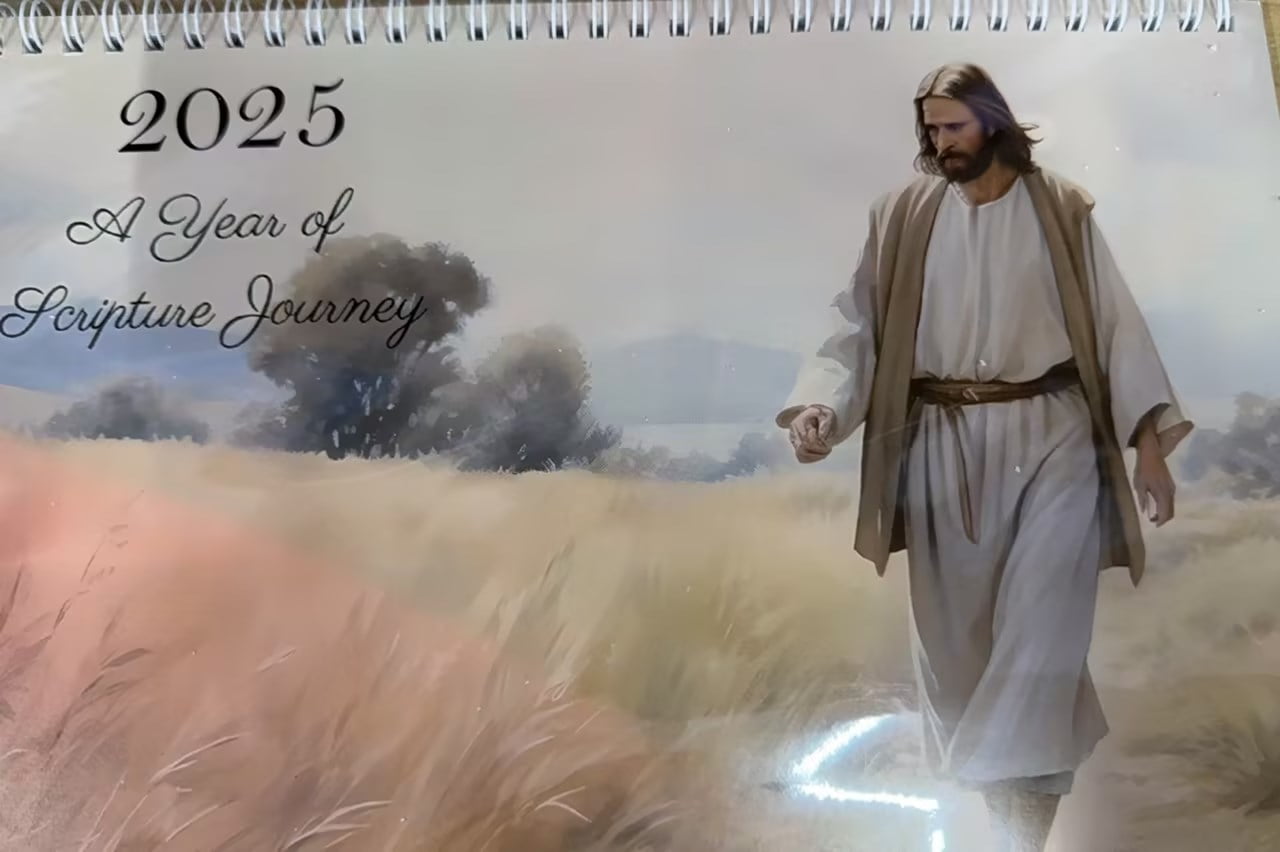 Ikohbadg 2025 Wall Calendar, 2025 Inspirational Christian Artwork ...