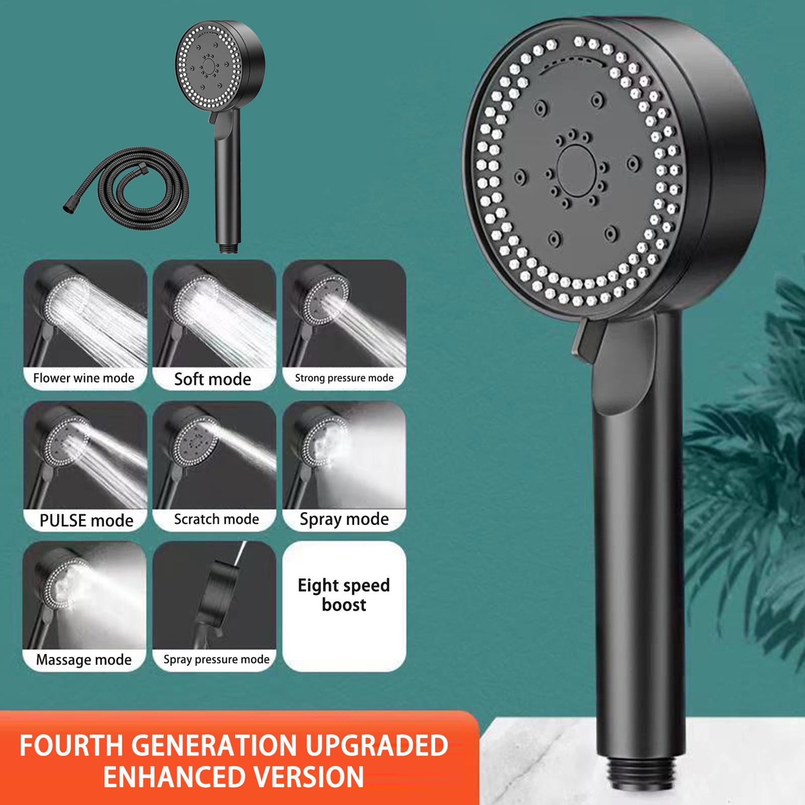 Ikohbadg 360° Handheld Hydro Shower Head with Three Mode Switches ...