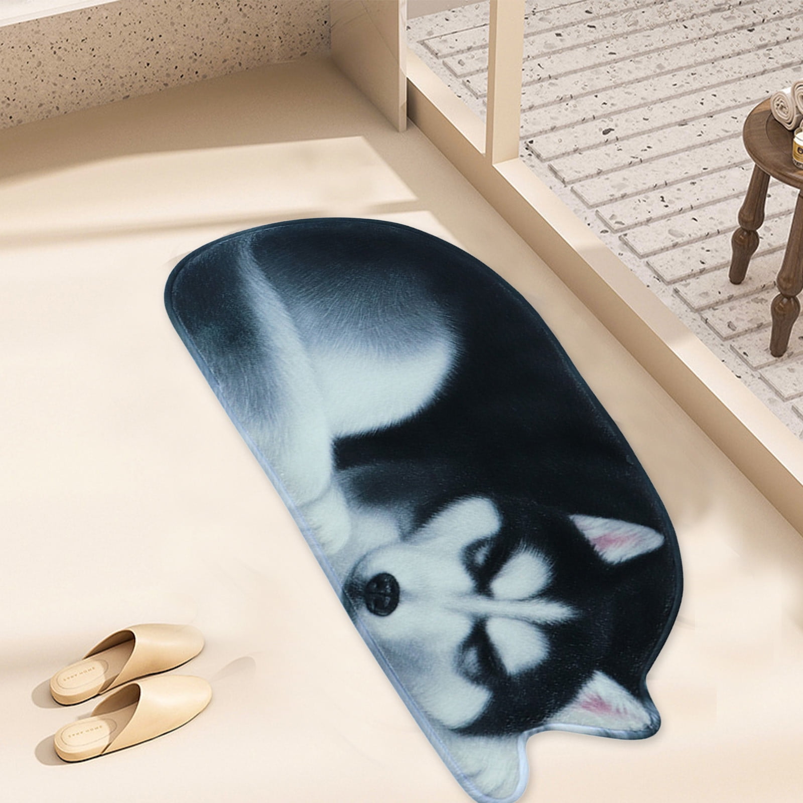 Ikohbadg 3D Cute Pet Dog Themed Carpet,Welcome Floor Doormat 34.25x15 ...