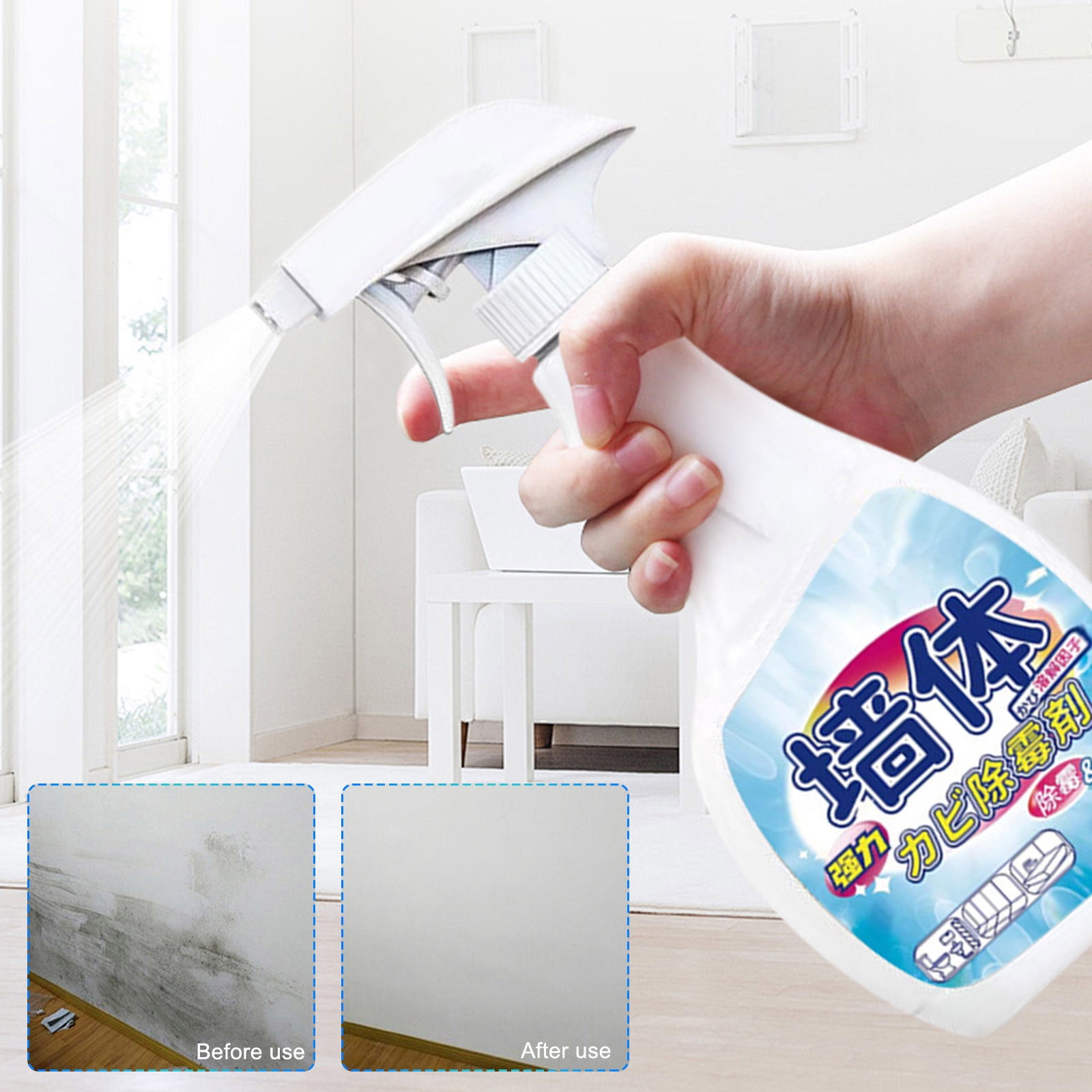 Ikohbadg 500ml Mold Remover Spray, Fast Acting Mold and Mildew Cleaner ...