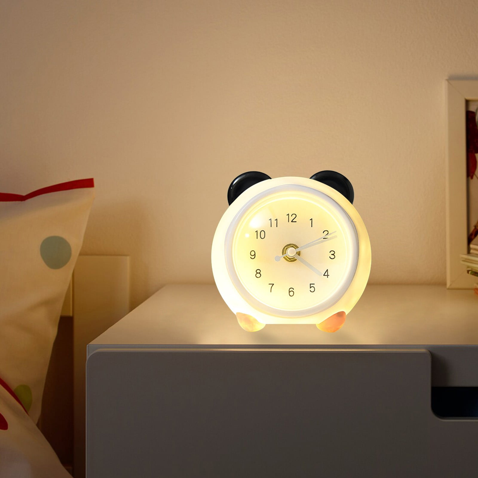 Ikohbadg Animals Themed Night Light Alarm Clock Kids Multifunctional ...