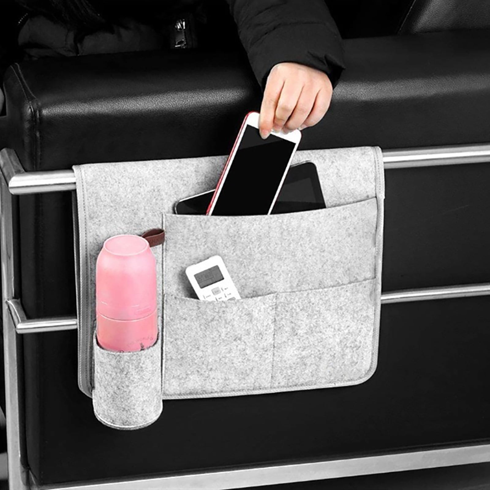 Ikohbadg Bedside Caddy, Felt Bed Storage Organizer Hanging Bag Holder ...